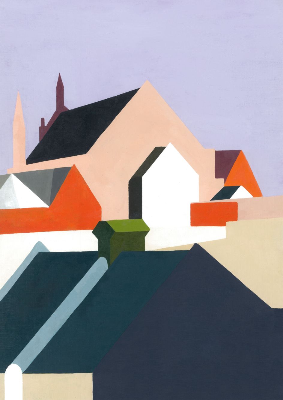 Delicate geometric paintings inspired by the repeating patterns found ...