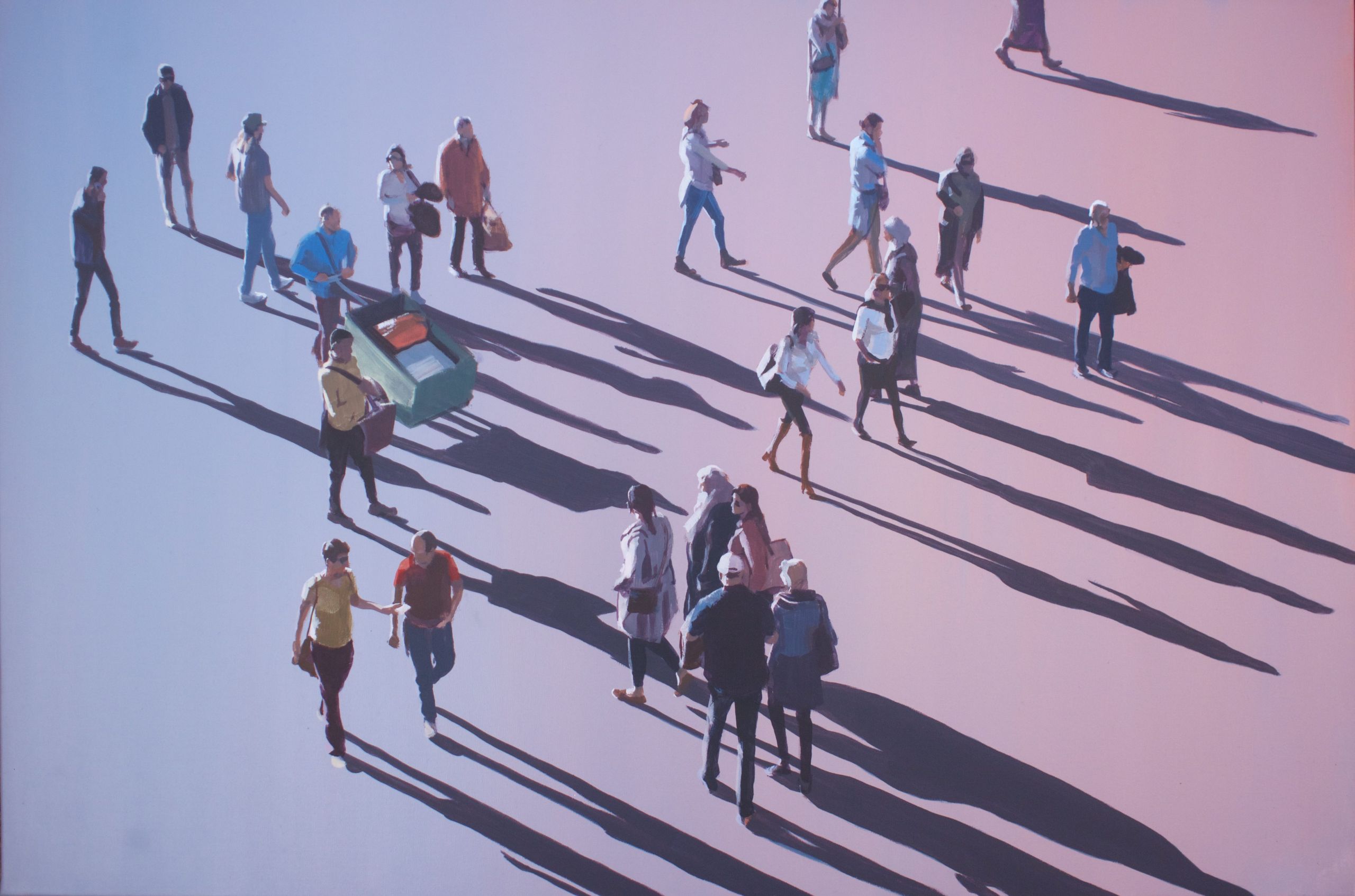 Inward Sky: Sam Hewitt's beautiful paintings of people play with light ...