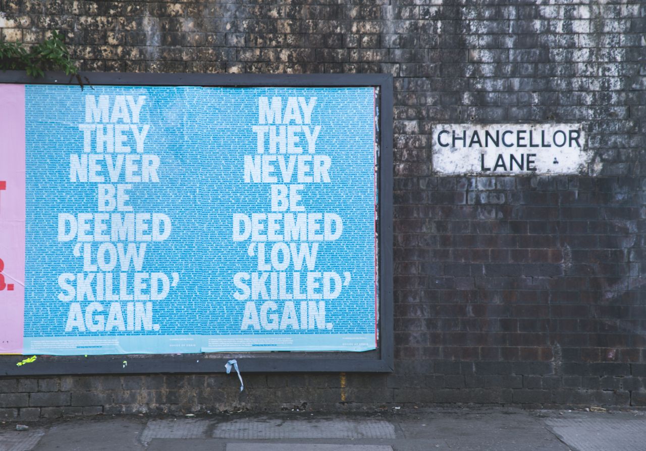 Craig Oldham releases for sale his typographic 'Key Workers' print to ...