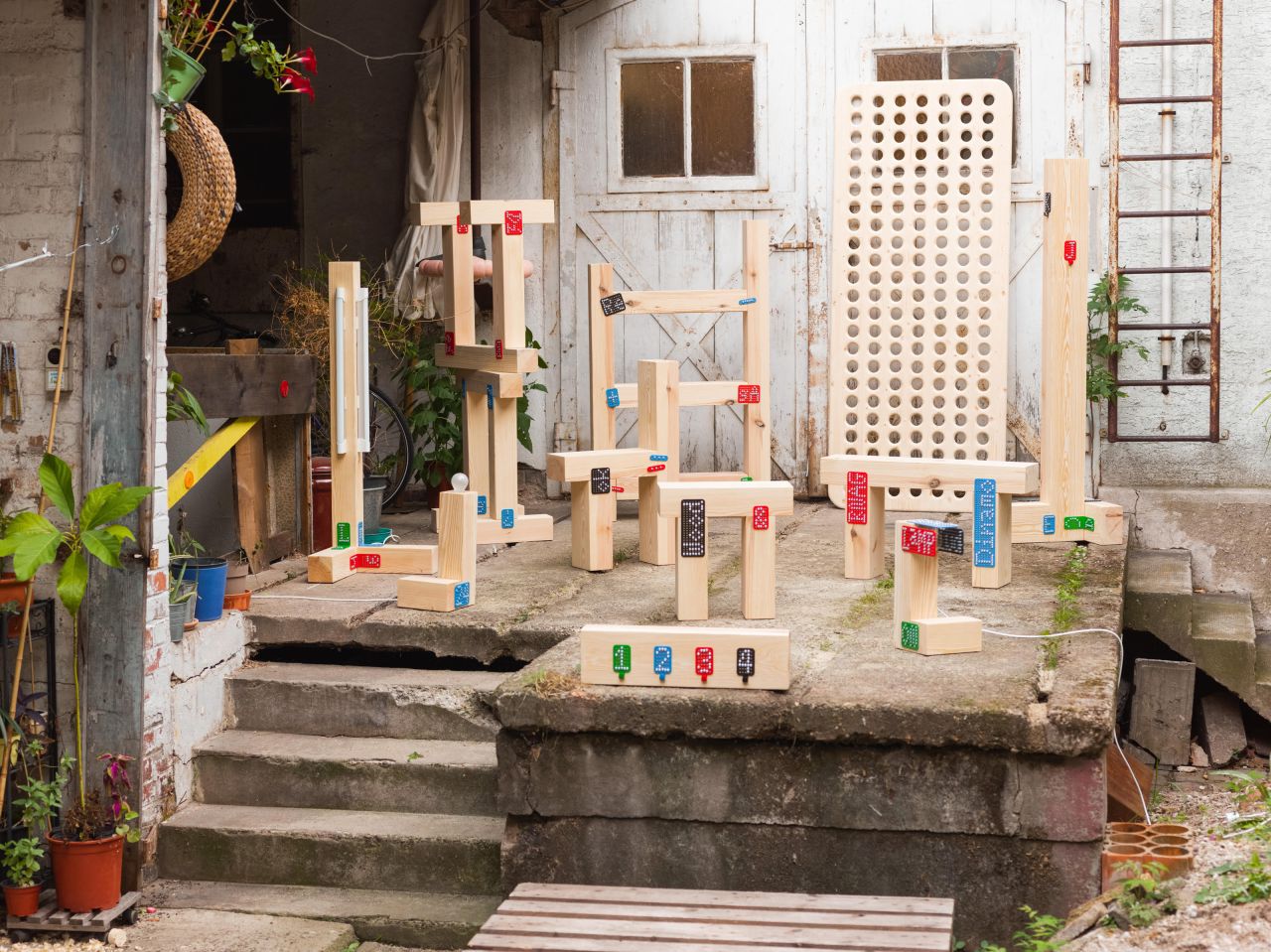 Type foundry Dinamo creates riveting new dot font based on furniture ...