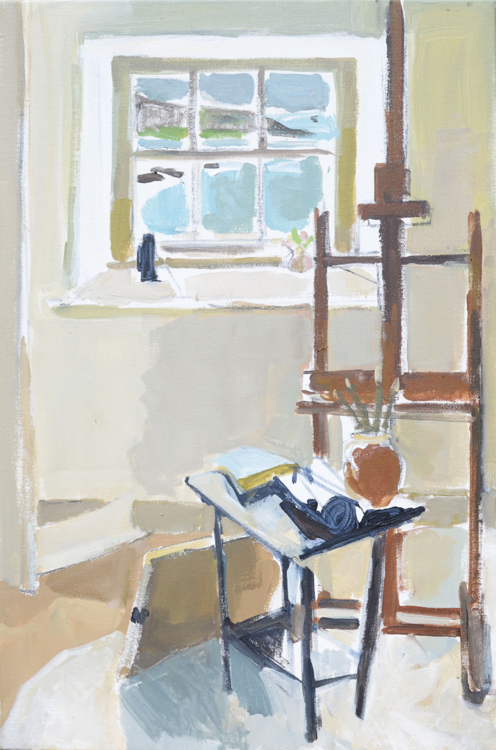 Caroline Romer's landscapes of the Devonshire coastline, both feisty ...