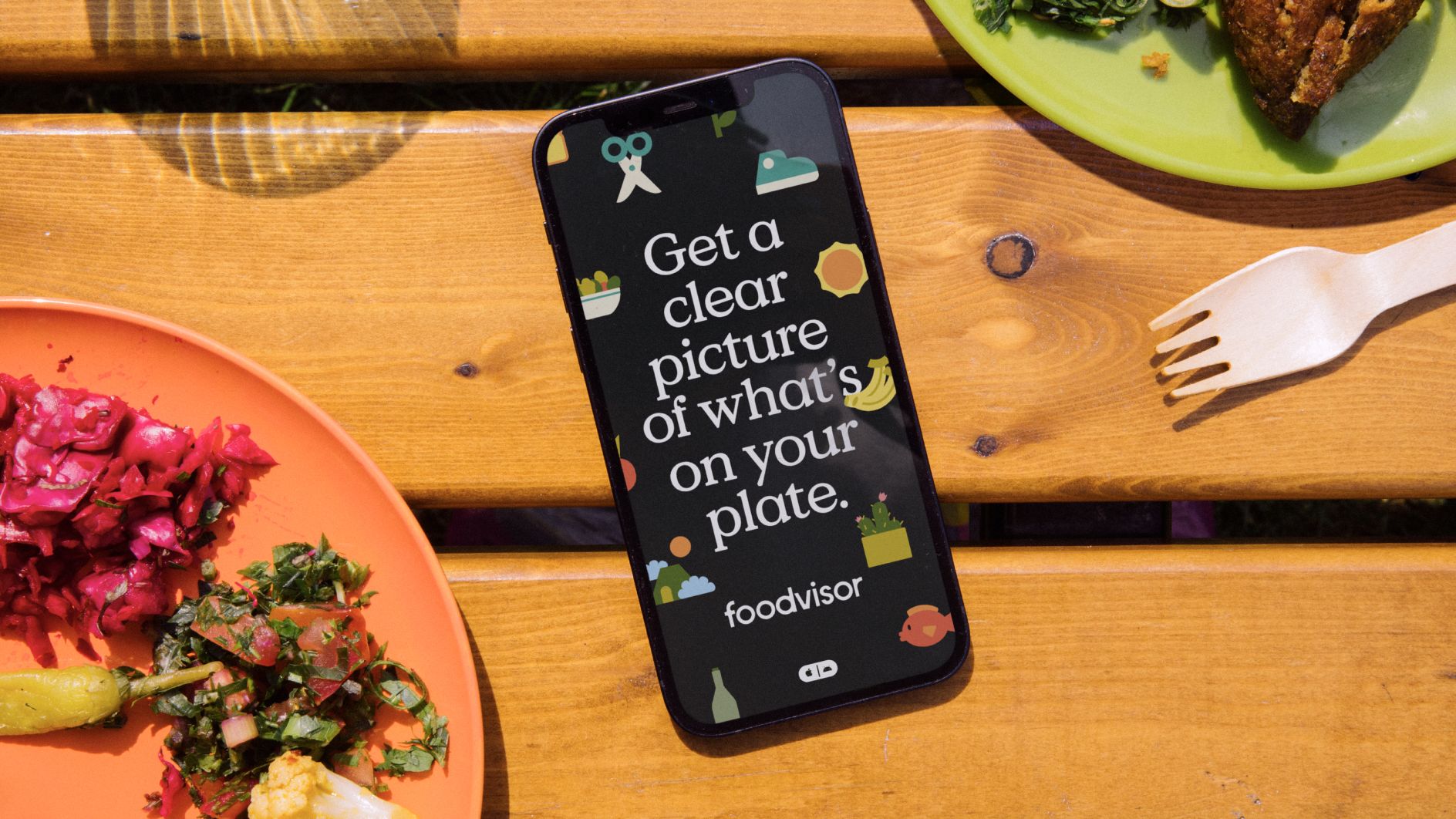 Koto's playful identity for Foodvisor, a nutrition app that includes a ...
