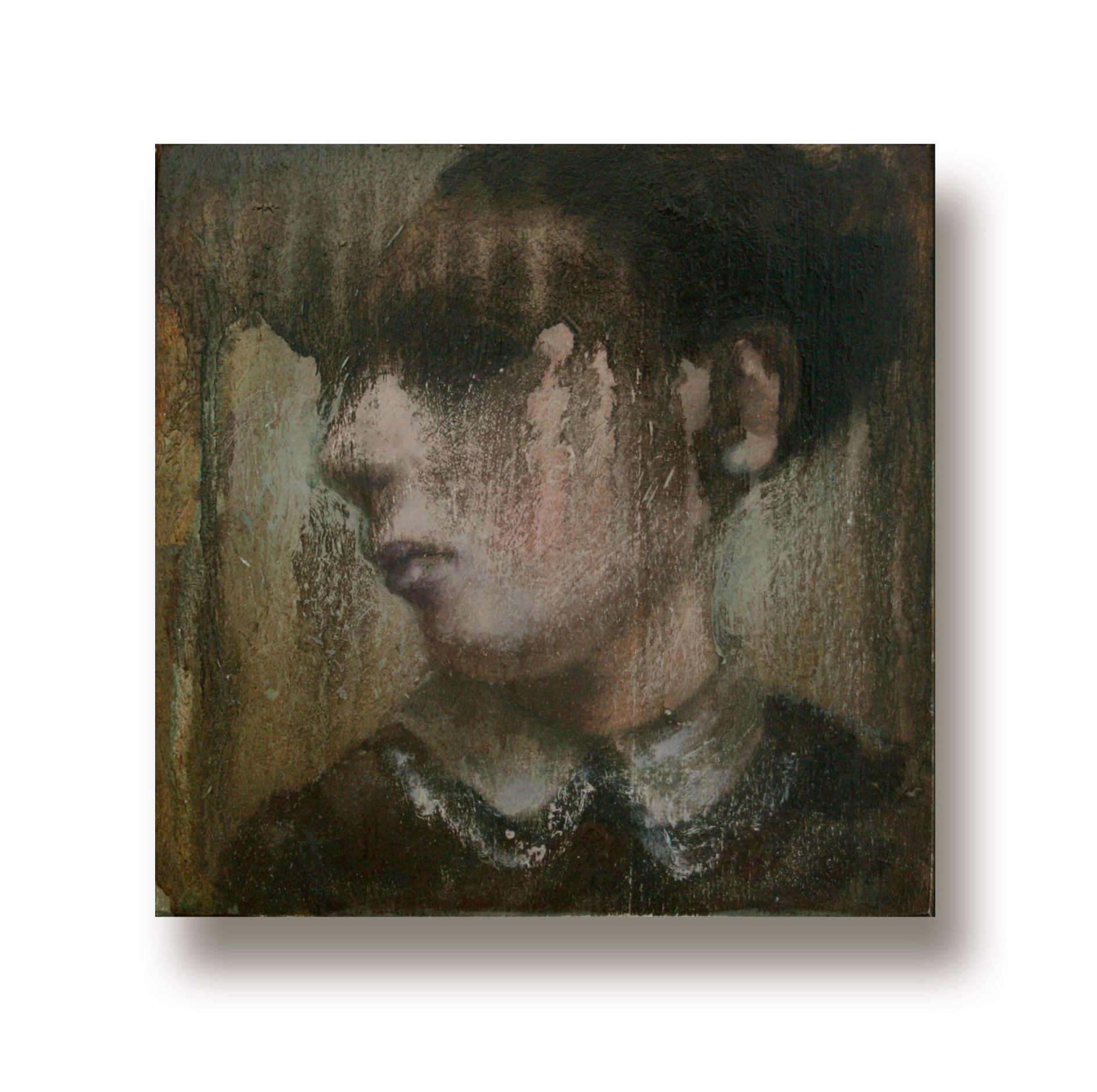Dark and contemplative paintings of lone girls in a paradoxical moment ...
