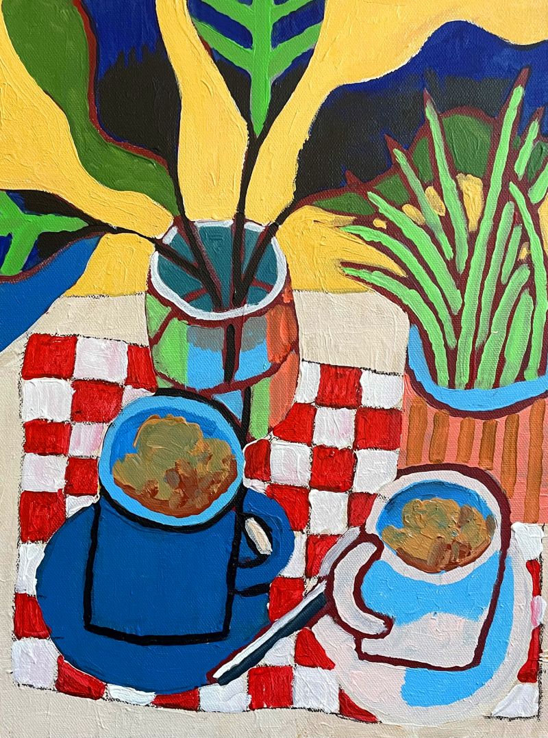 Scruffy and bold, Tom Moore paints everyday objects found around the ...