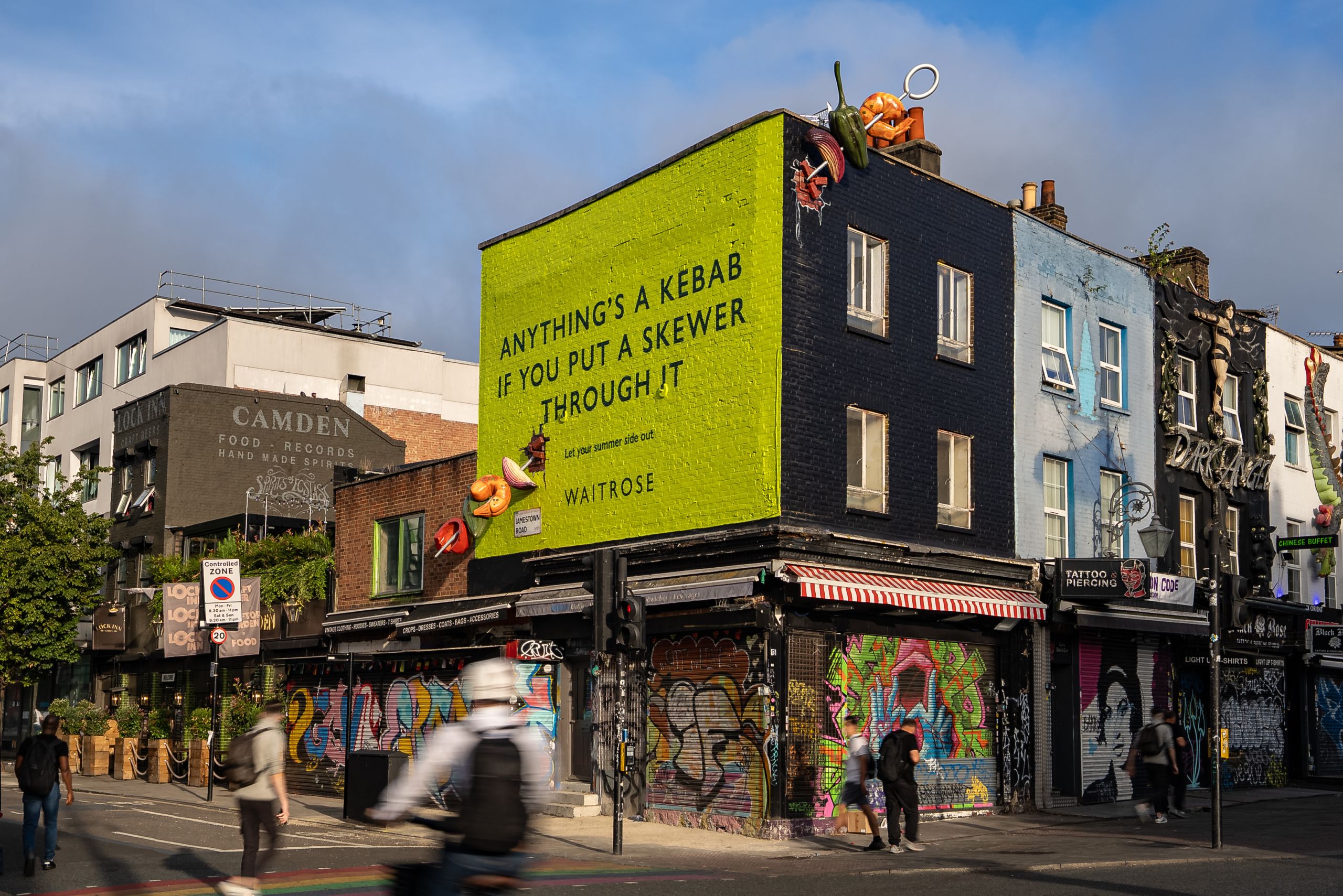 Two giant kebabs take over London as Waitrose serves up its summer ...