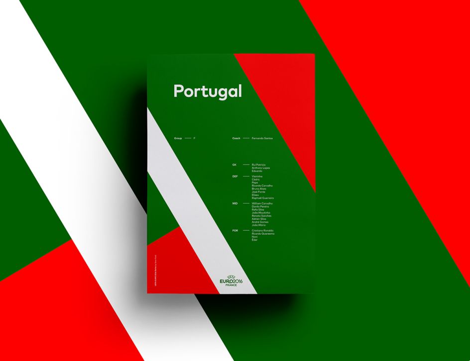 UEFA EURO 2016 poster series translates national colours into ...