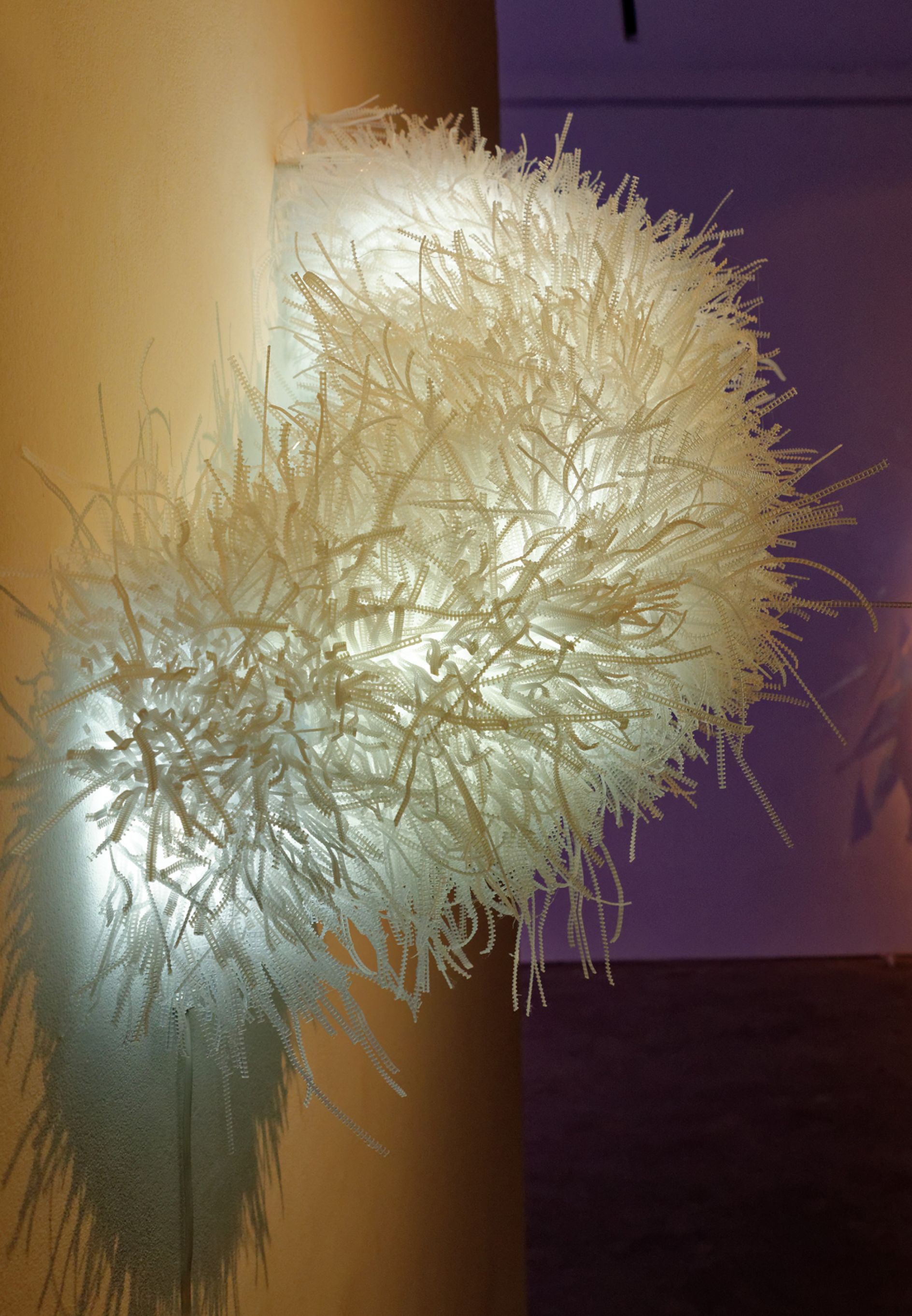 Bright and chaotic light sculptures and art installations by Adela ...