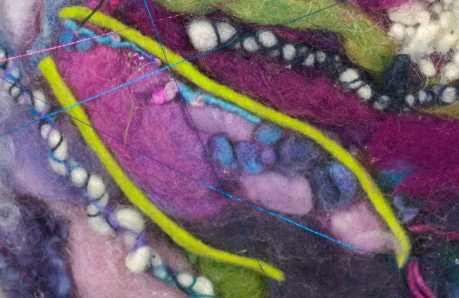 Artist vividly captures intricate, 3D felt work in unconventional mixed ...