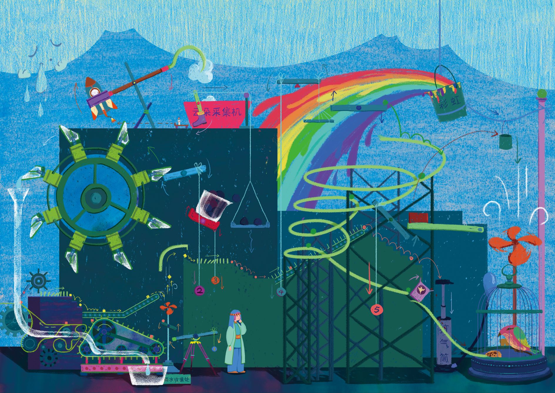 'Drawing is like therapy': illustrator Jun Zhou on creating delightfully satisfying puzzle ...