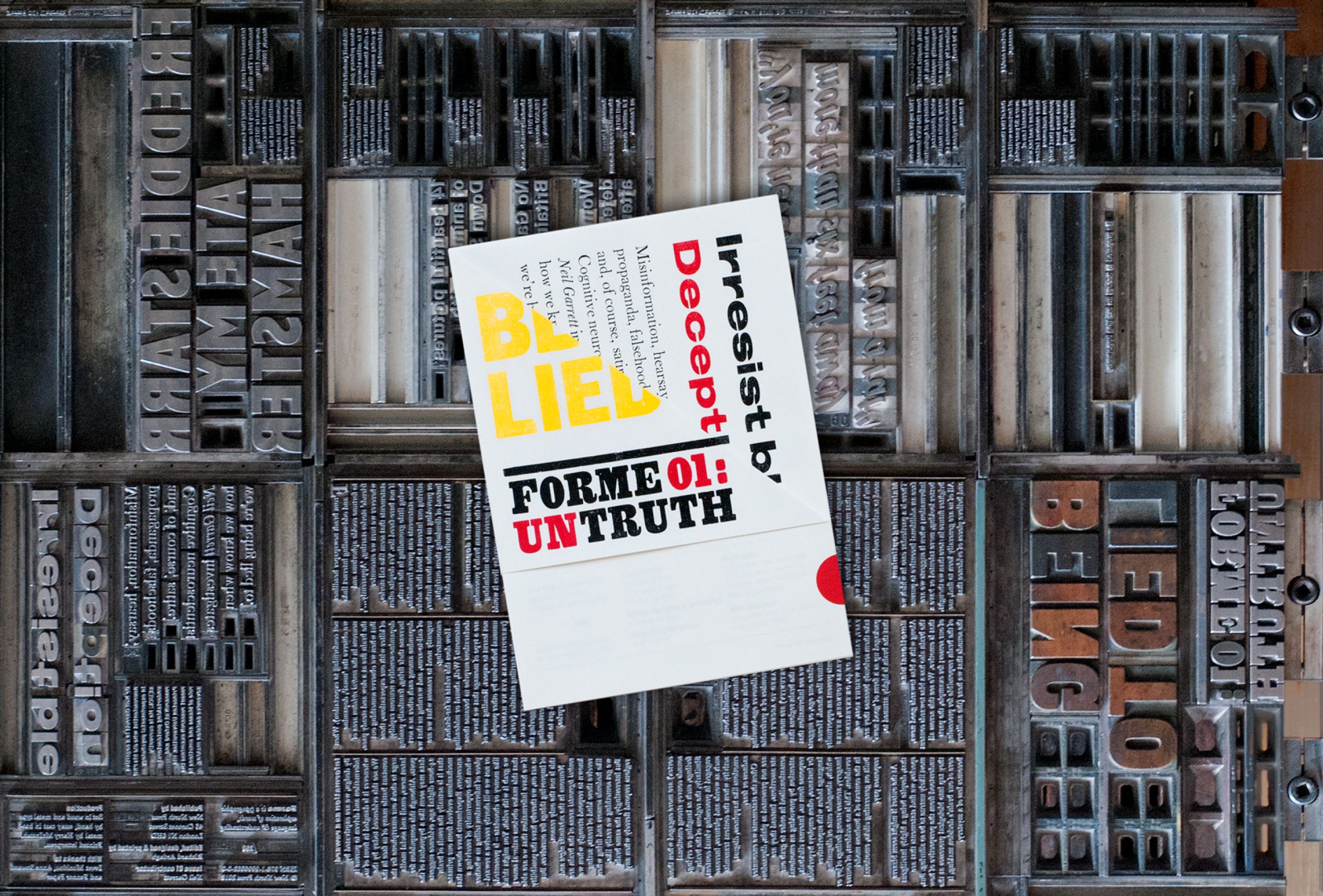New North Press typographically explores 'untruth' with new letterpress ...