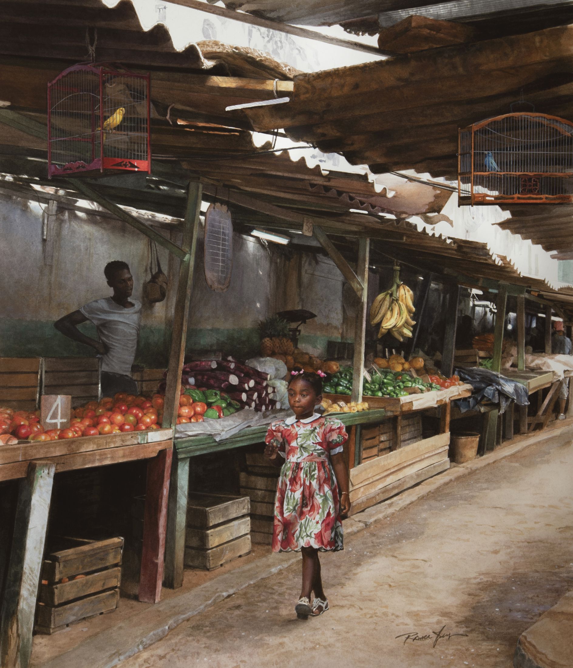 Vibrant watercolour paintings by Rance Jones of Cuba and its 'survivors ...