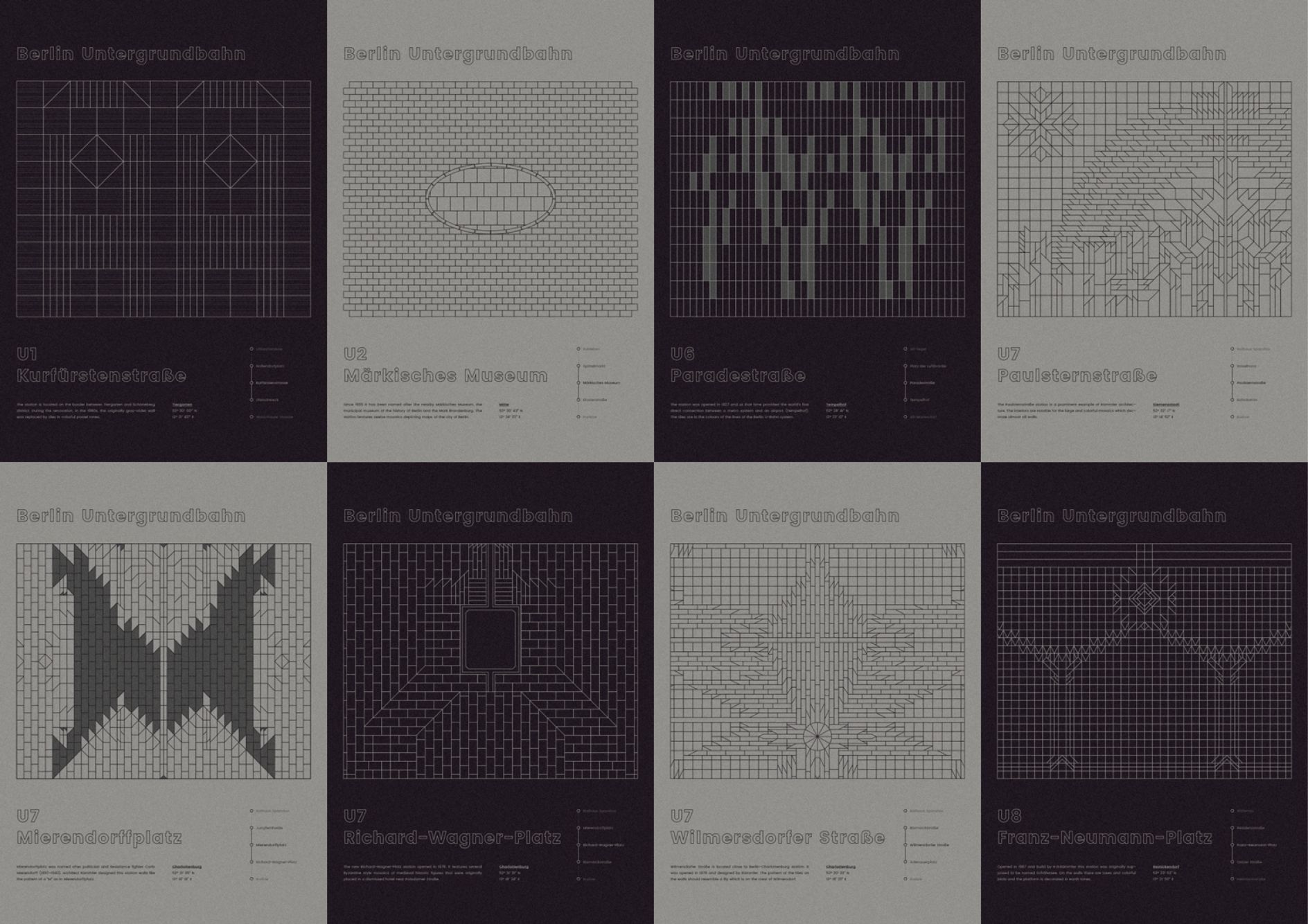 Federico Leggio pays tribute to Berlin's U-Bahn with graphic poster ...