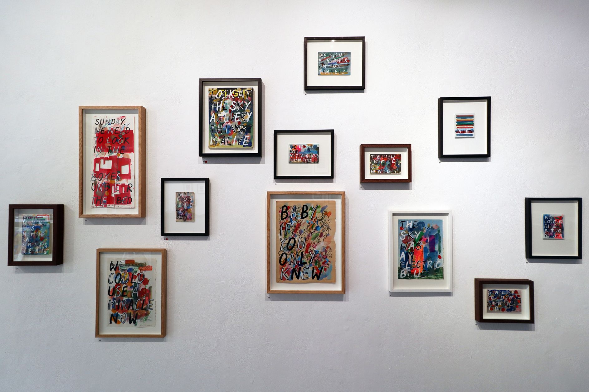 Artist Adam Bridgland pays tribute to rock lyrics with intense colours ...