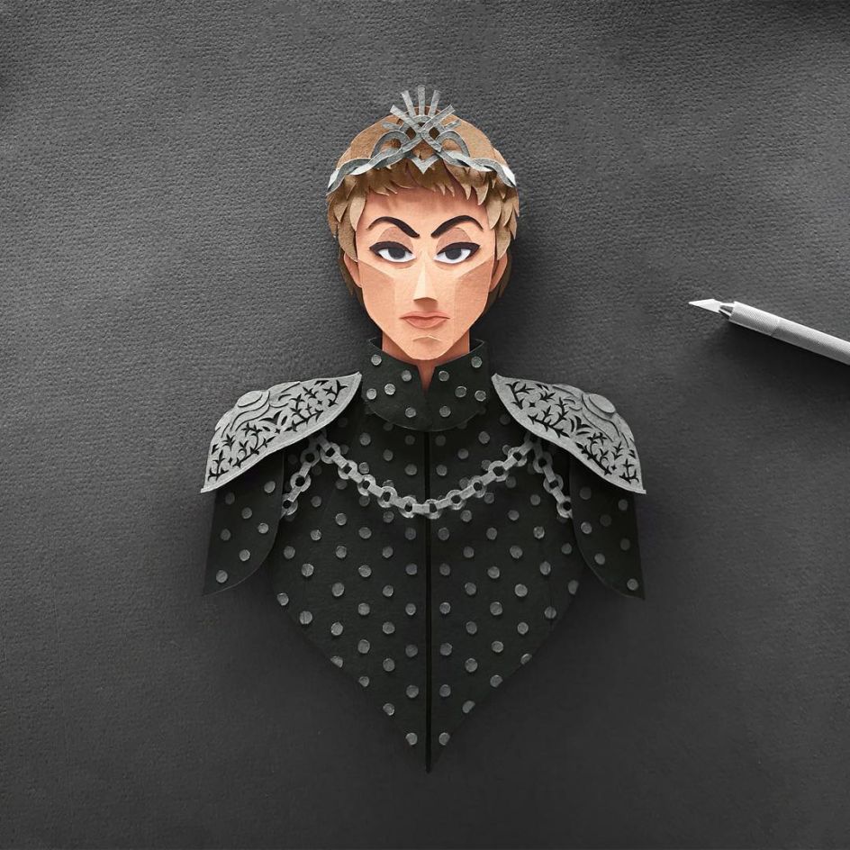 Intricate papercut portraits of our favourite Game of Thrones ...