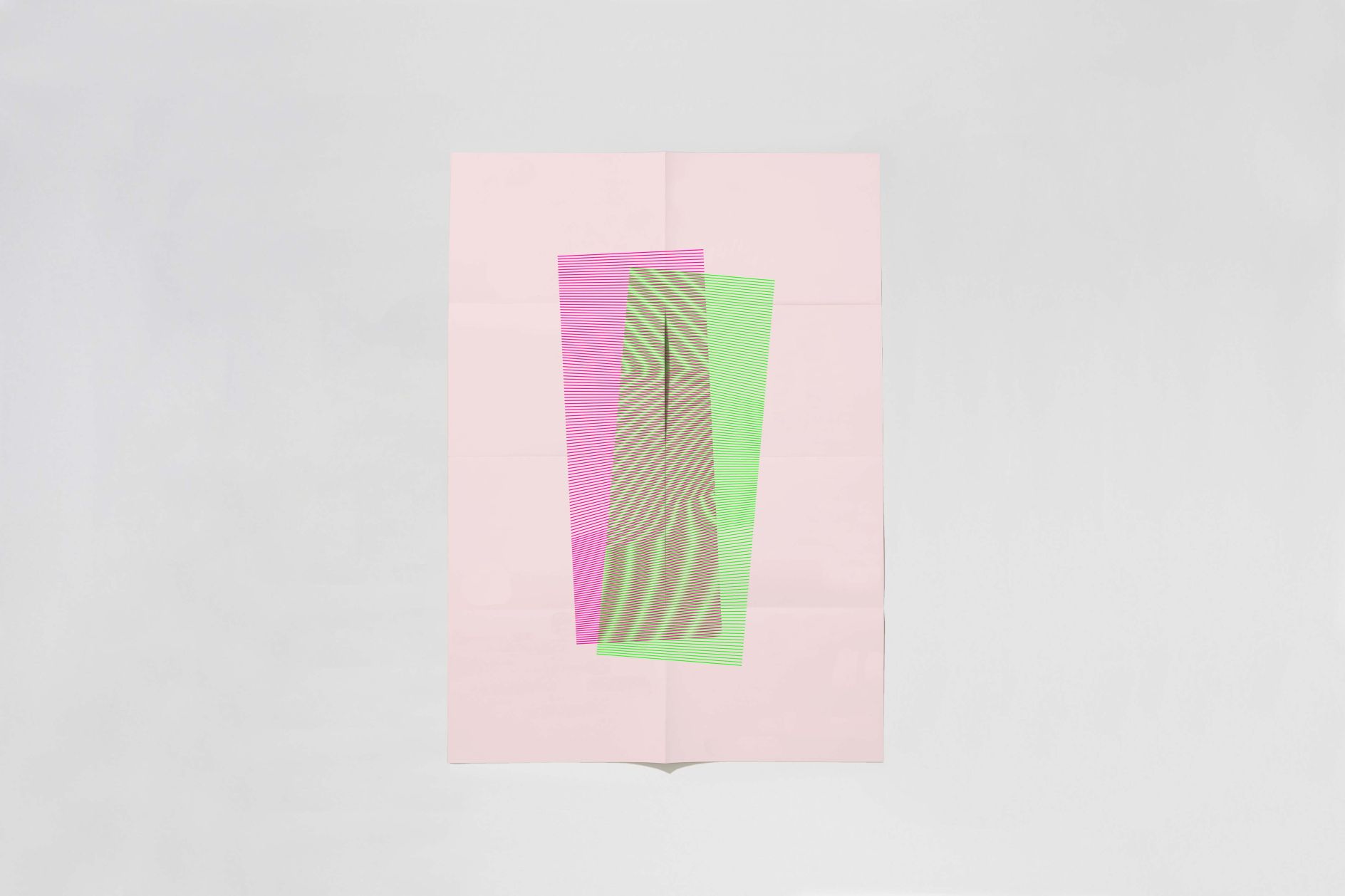 Dan Mather's fluorescent screenprinted posters explore moiré pattern ...