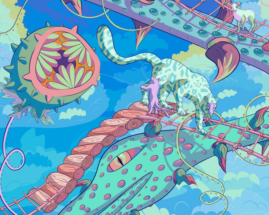 Sam Wilde's complex patterned worlds explore the tension between ...