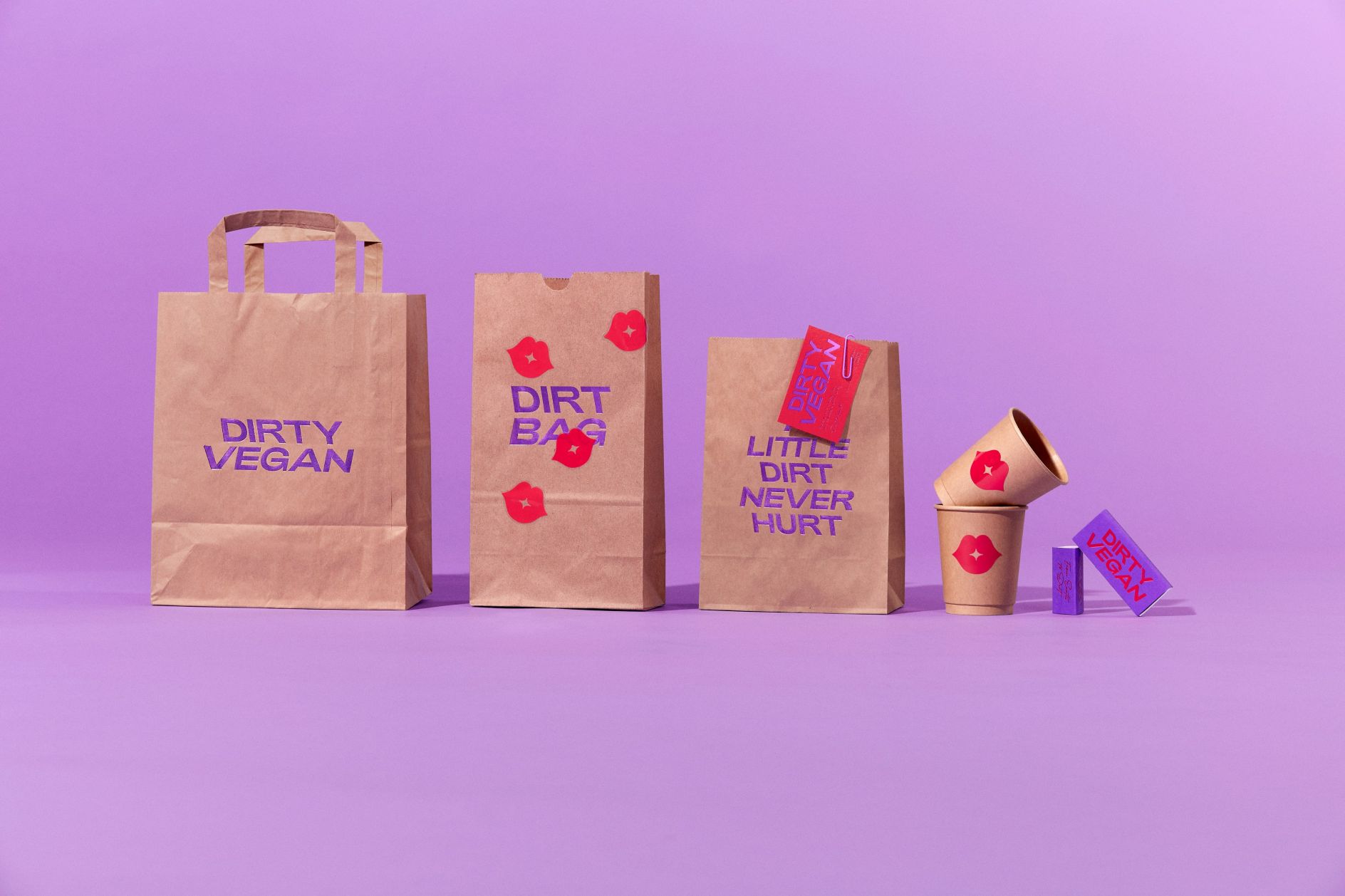 Branding for Swedish junk food joint Dirty Vegan is deliciously playful ...