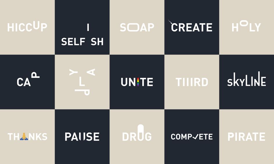Designer challenges himself to create a visual word play every day for ...