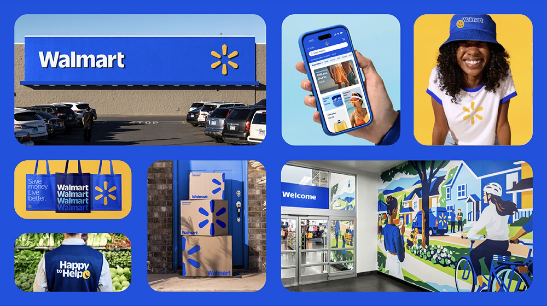 Supermarket giant Walmart unveils brand refresh | Creative Boom