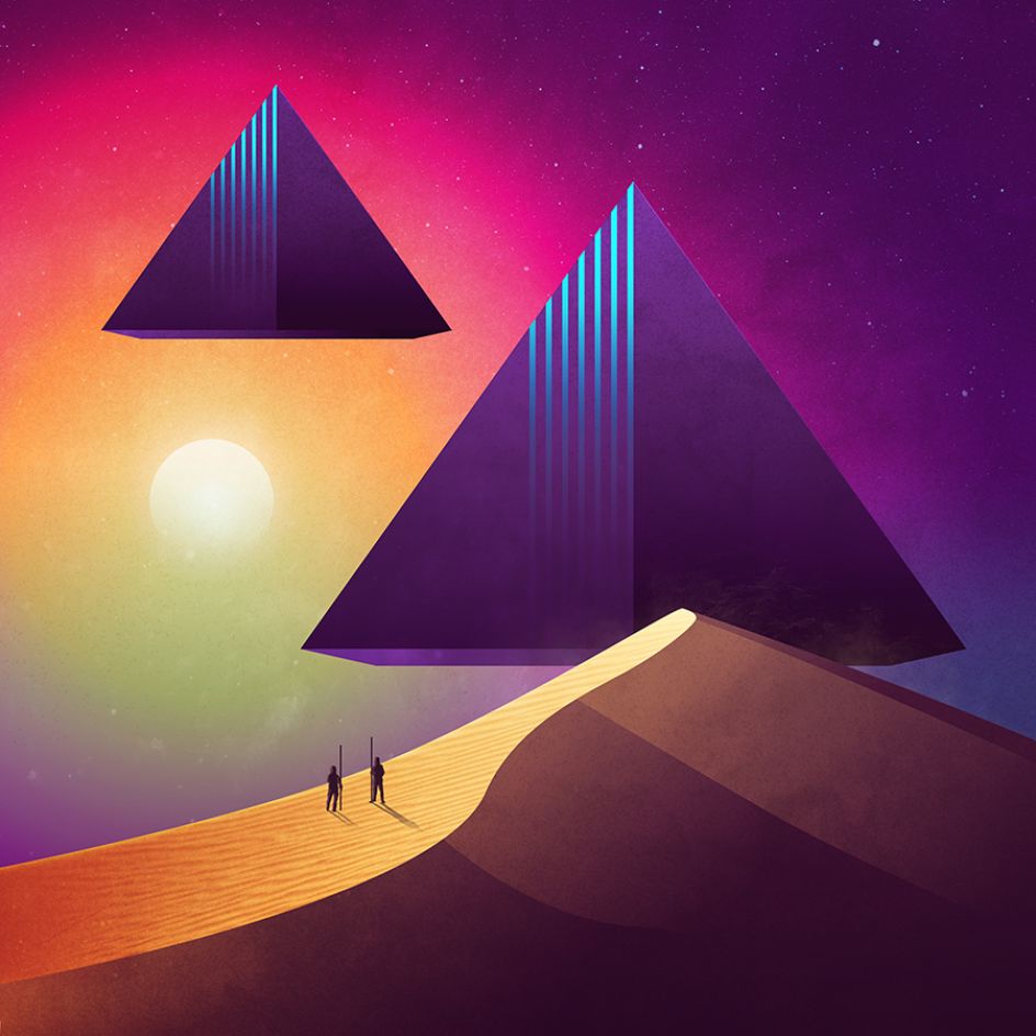 NeoWave: Abstract landscapes and giant monuments inspired by science ...