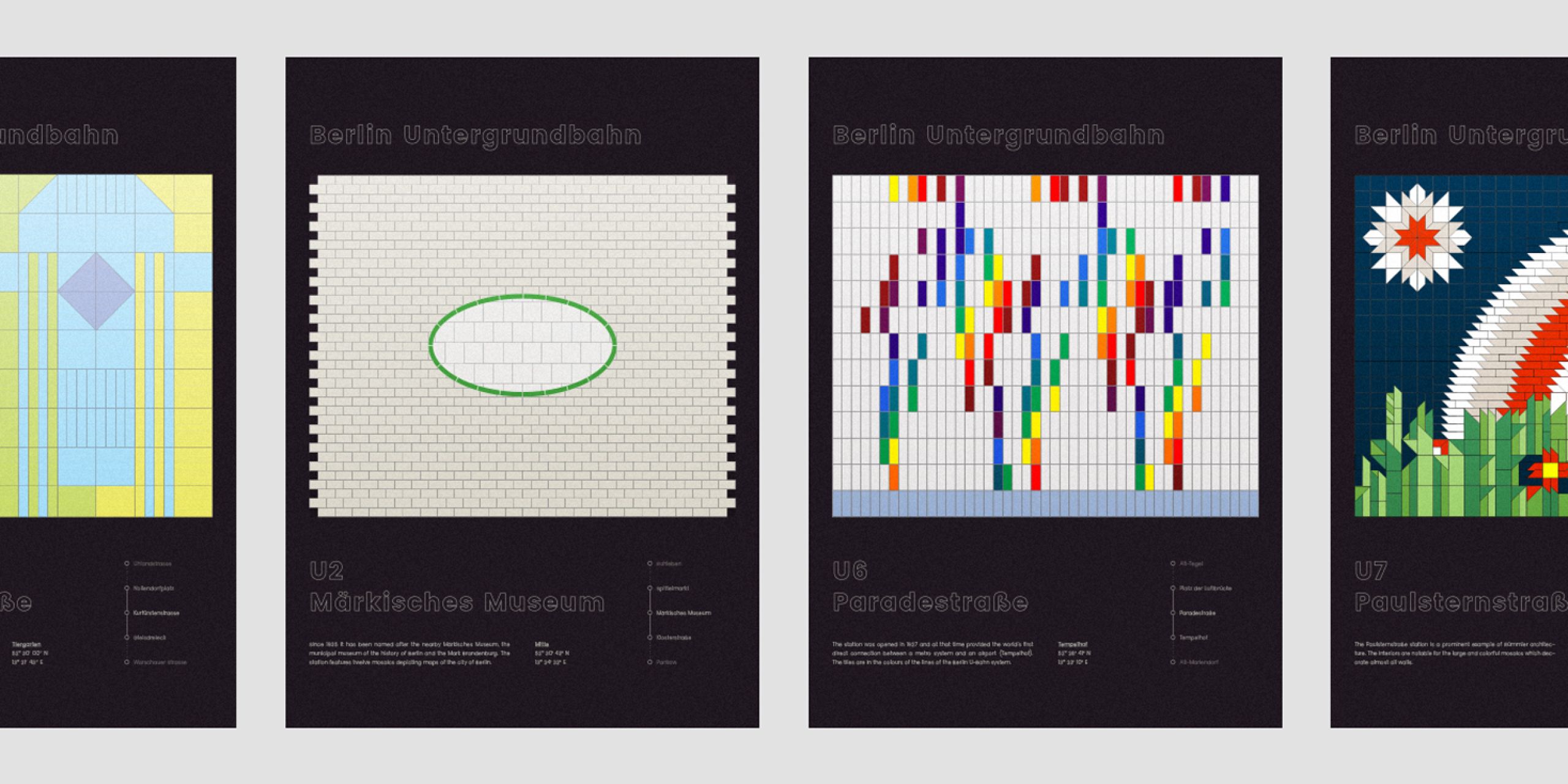 Federico Leggio pays tribute to Berlin's U-Bahn with graphic poster ...