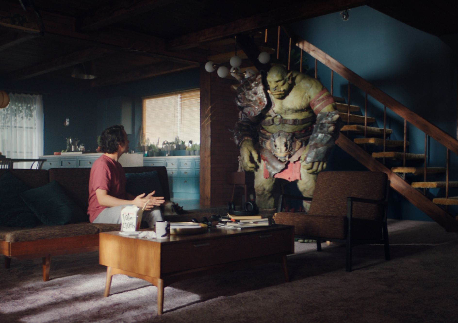 Elijah Wood gets caught cheating on a needy giant orc in new campaign ...
