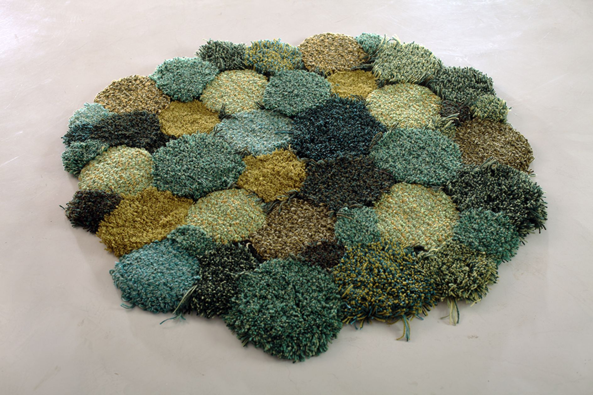 Rug Artworks: Artist uses wool to weave carpet scenes of green and ...