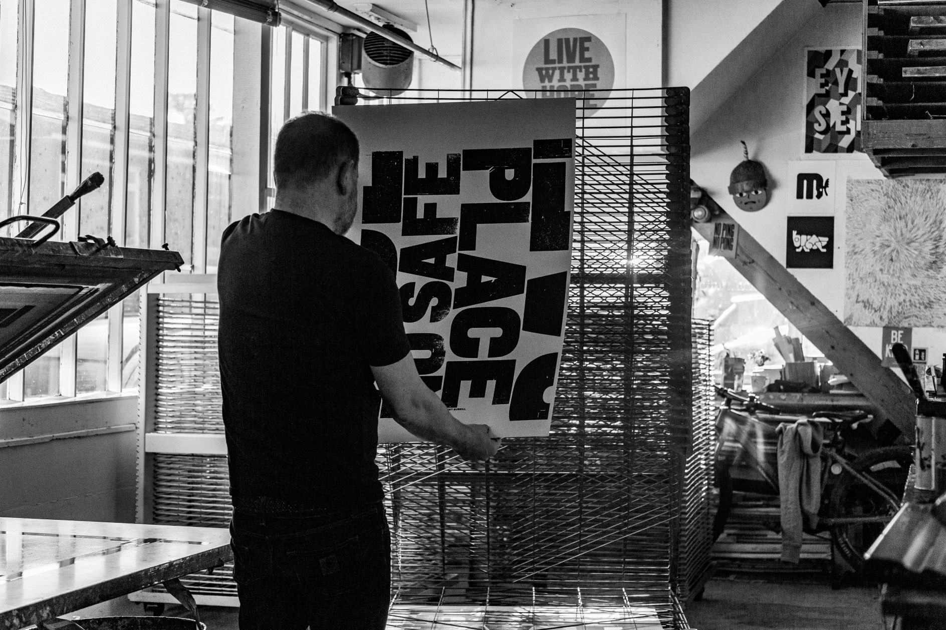 No Safe Place: Anthony Burrill reveals his latest screenprint using ...