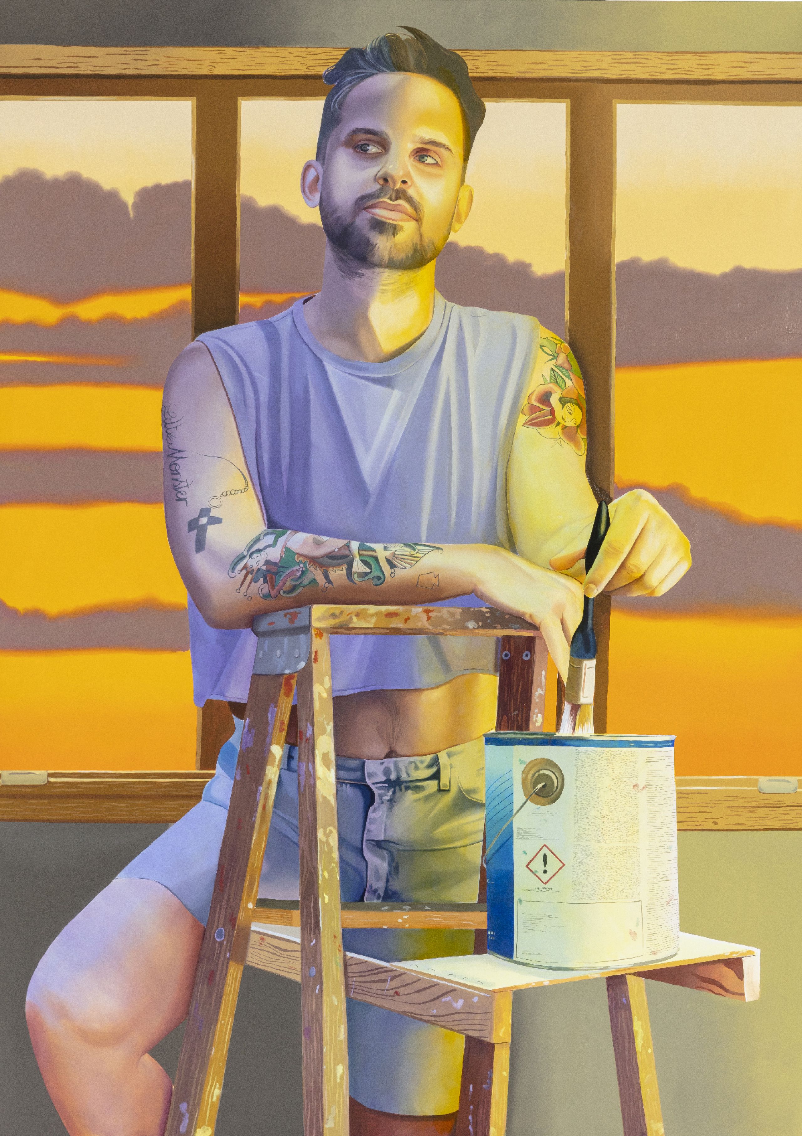 Danny Ferrell's luminous paintings of friends and loved ones evoke a ...