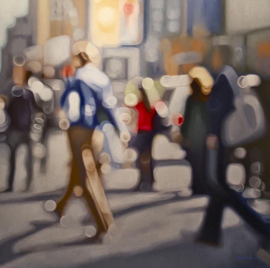 Summer in the City: Oil paintings that look like blurred photographs of ...