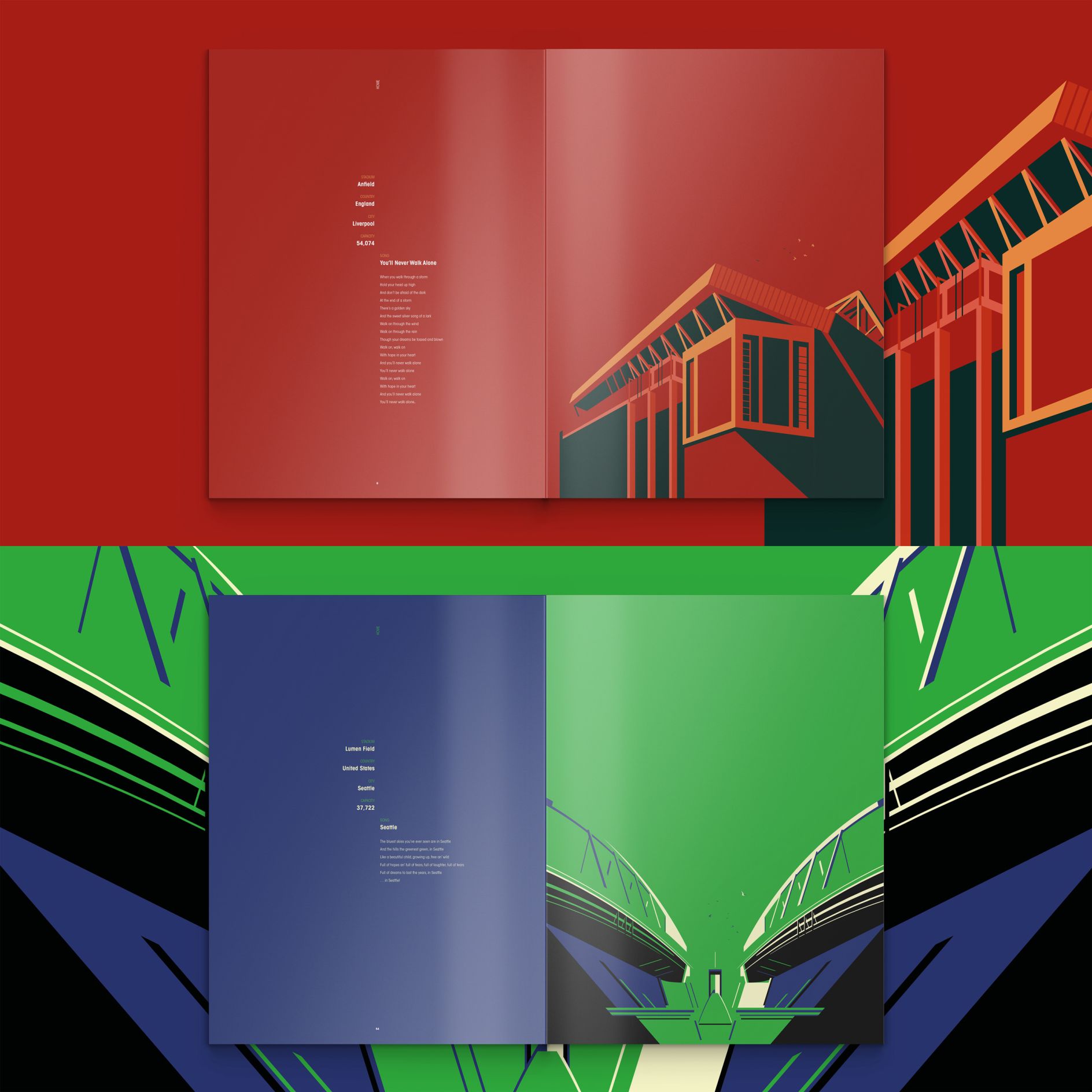 Where the heart is: illustrated book HOME celebrates football stadia ...