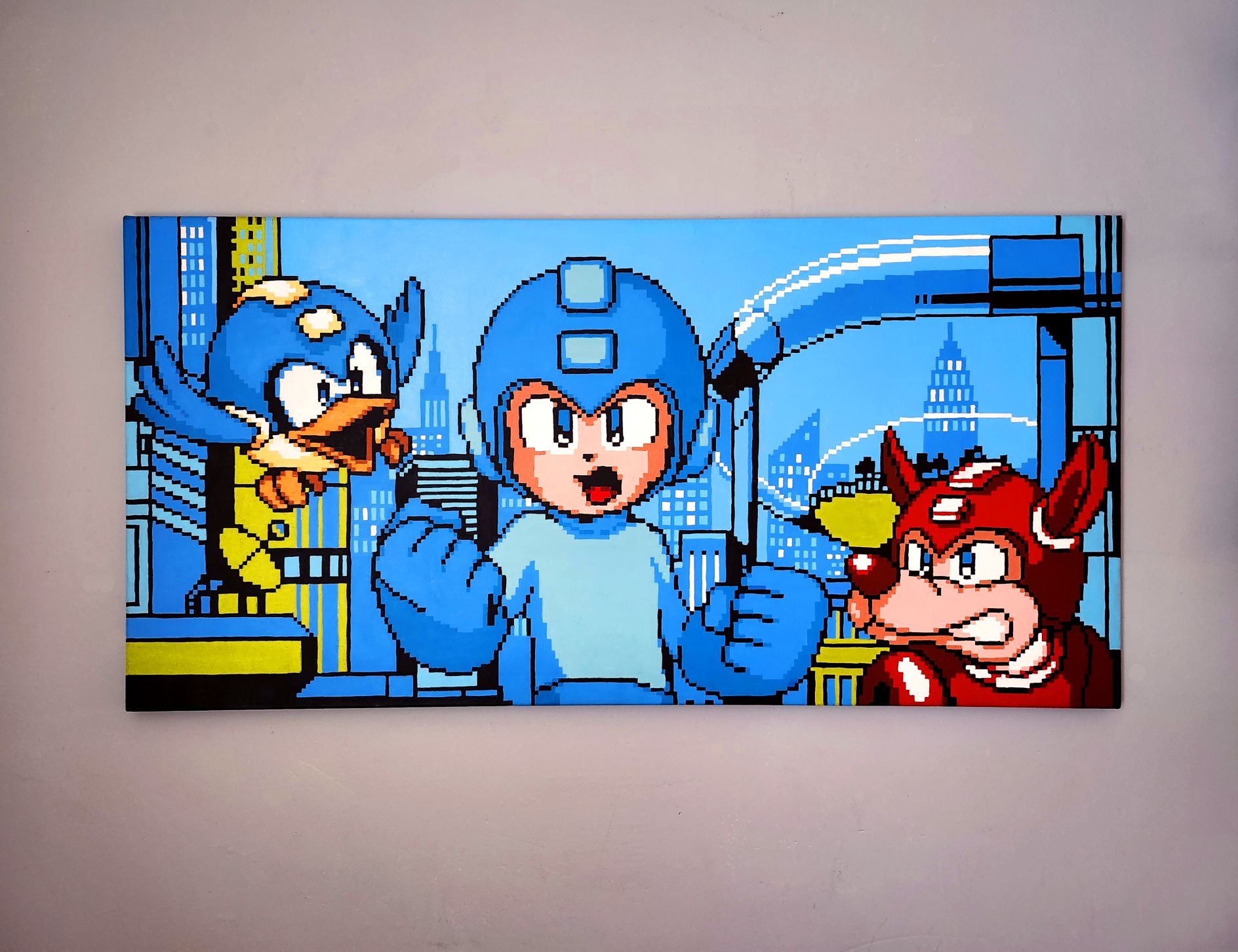 Adam Shub's handmade pixel paintings hark back to a simpler time ...
