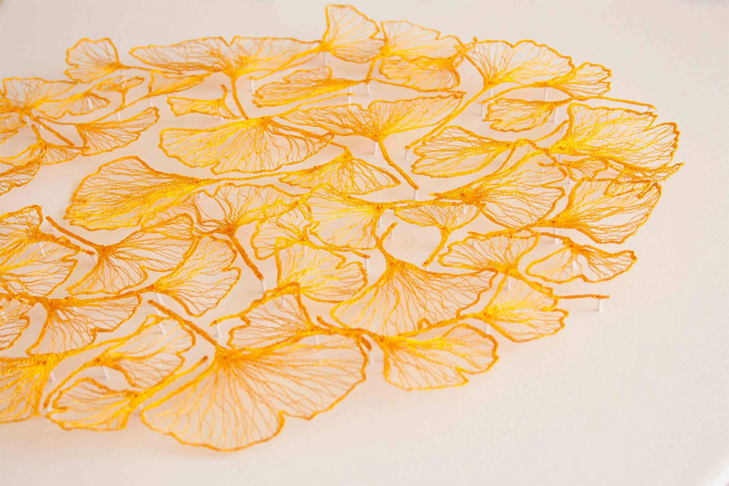 Artist embroiders delicate sculptures that mimic elements of nature ...