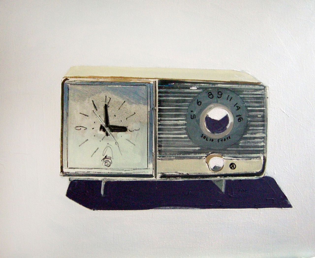 Contemporary paintings of everyday vintage objects from the 1950s, '60s ...