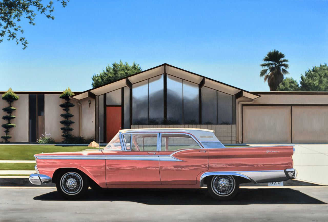 Danny Heller's stylish paintings of Palm Springs could be mistaken for ...