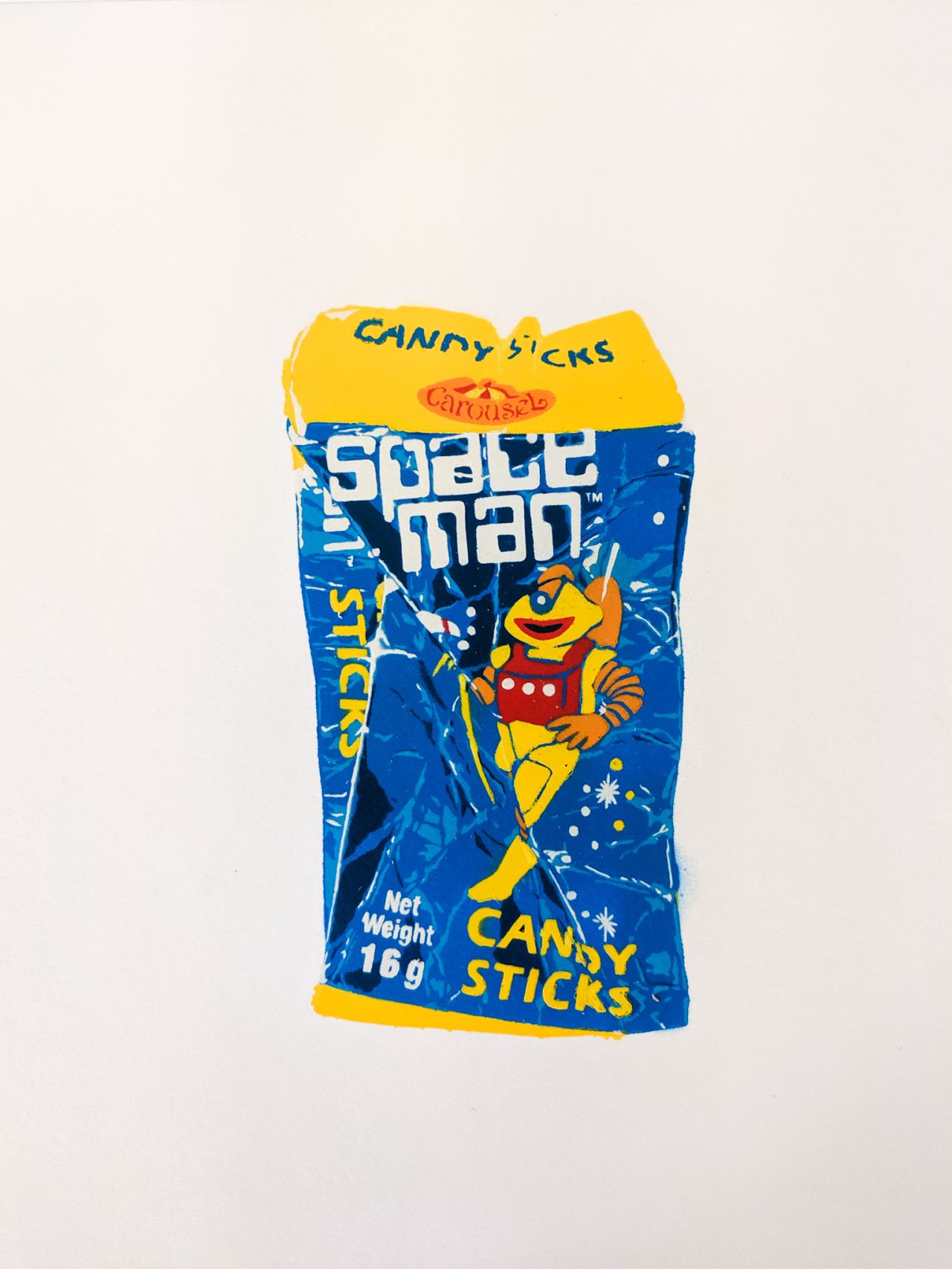 Logan Moody's paintings of crushed cans, crisp packets and candy ...