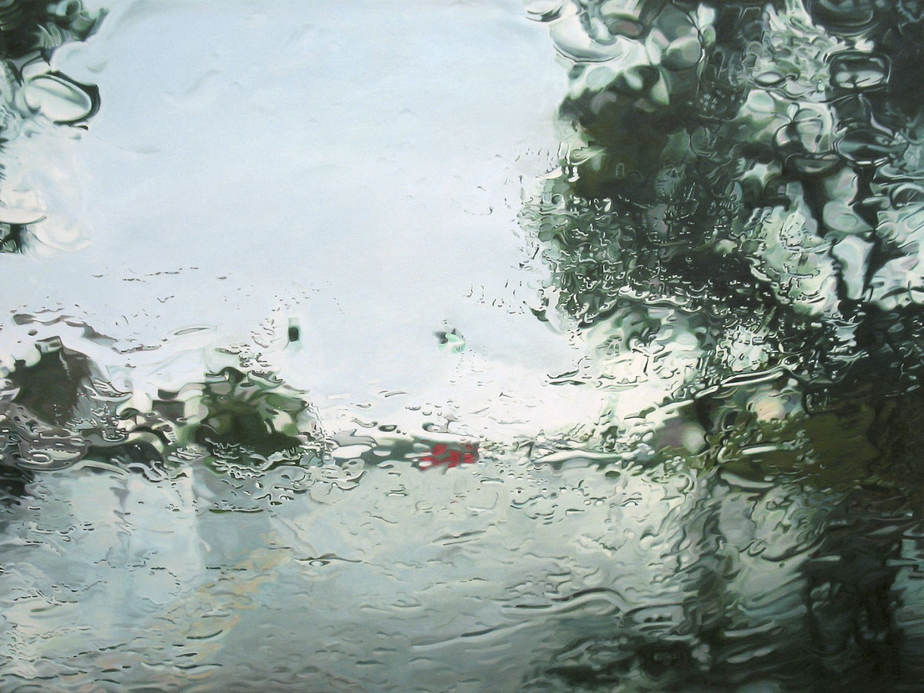 Under the Unminding Sky: Artist paints hyperrealistic views of rain ...