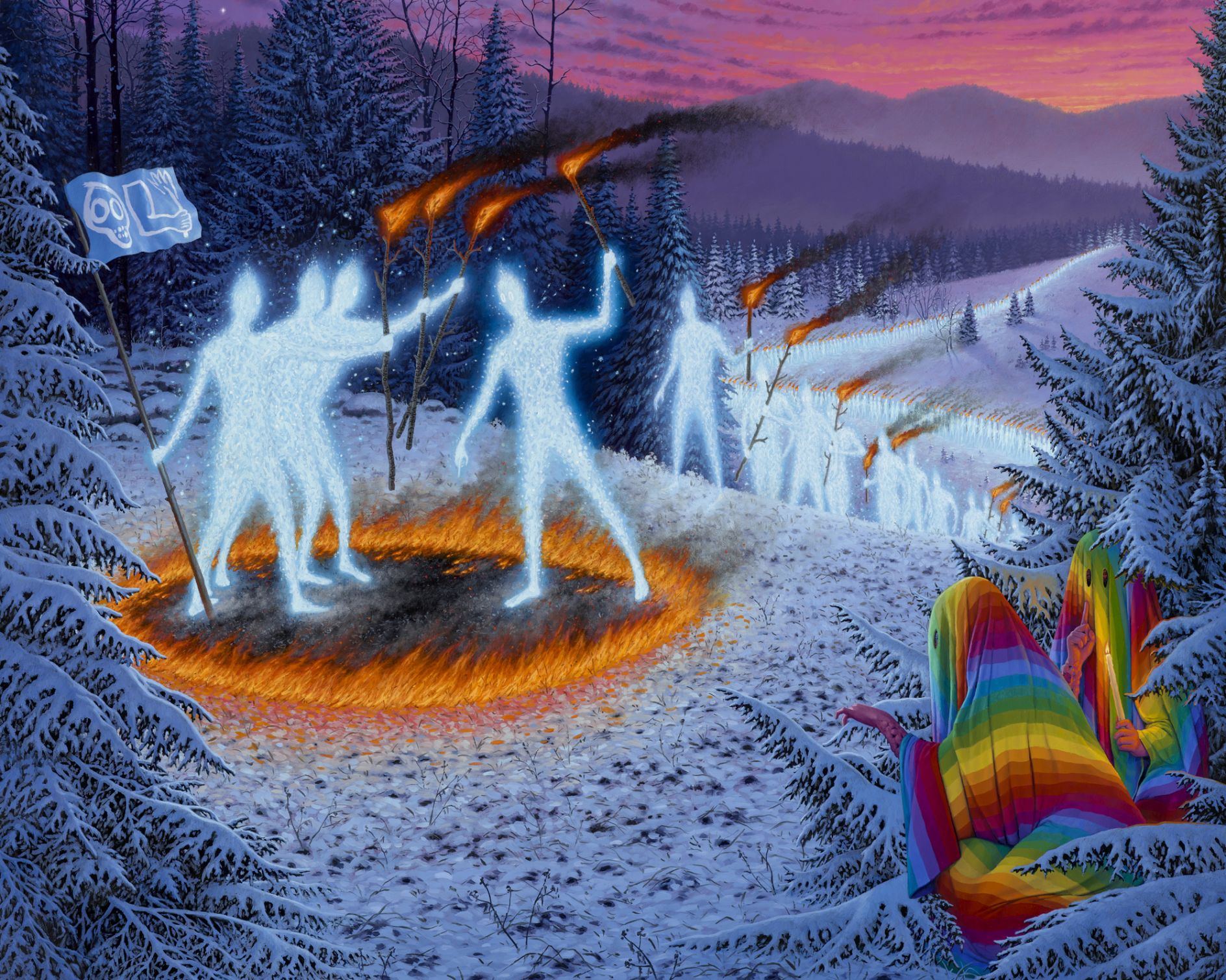 Artist Adrian Cox's latest oil paintings tell the story of mythical ...