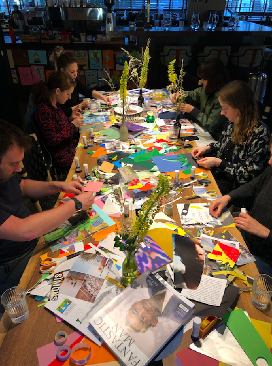 A beautiful collision of collage, sport and charidee | Creative Boom