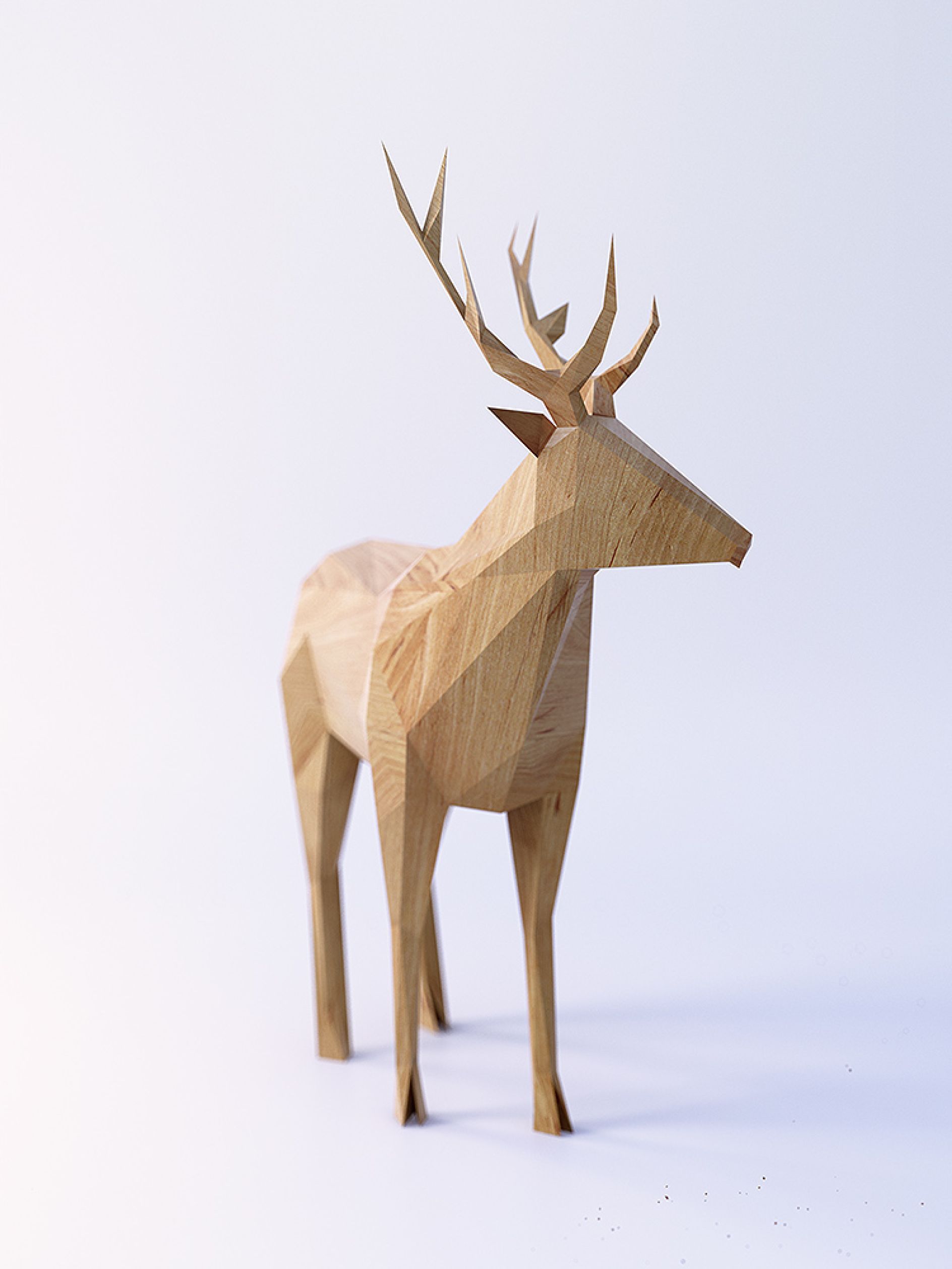 PolyWood: Clever concepts of wooden toy animals rendered in polygons ...