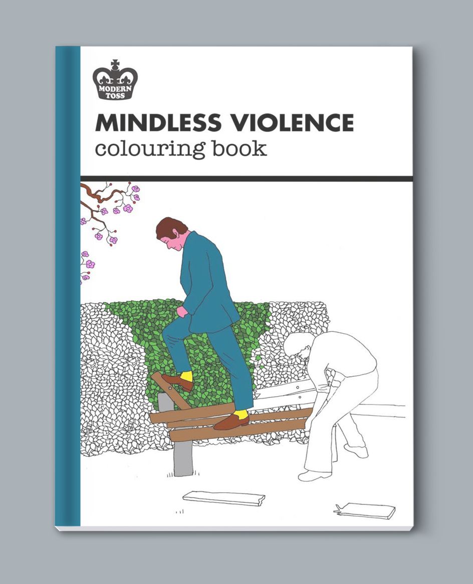 Adult colouring book by the House of Toss encourages Mindless Violence ...