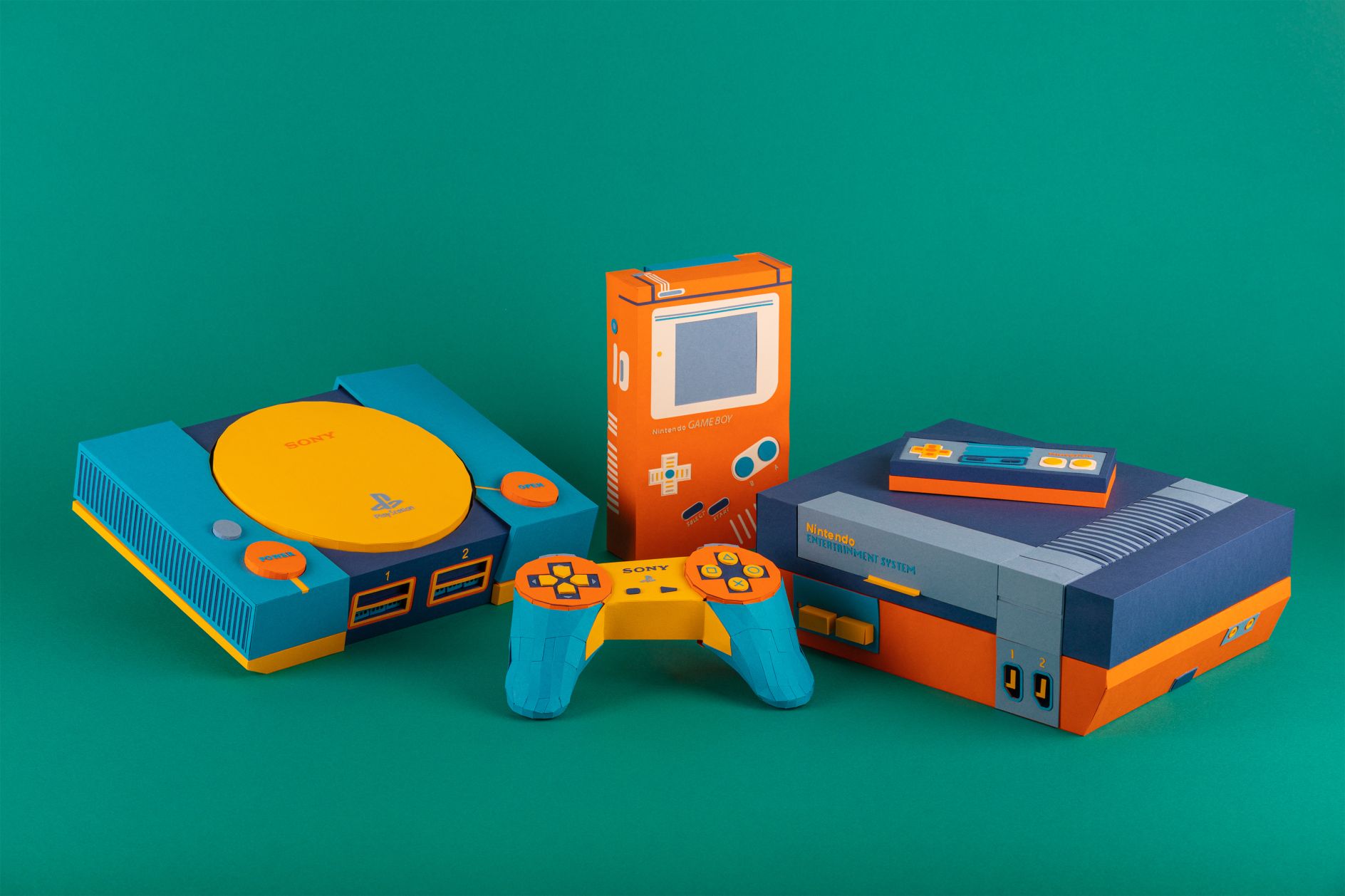 Natalie Wong's paper sculptures of classic video game consoles ...