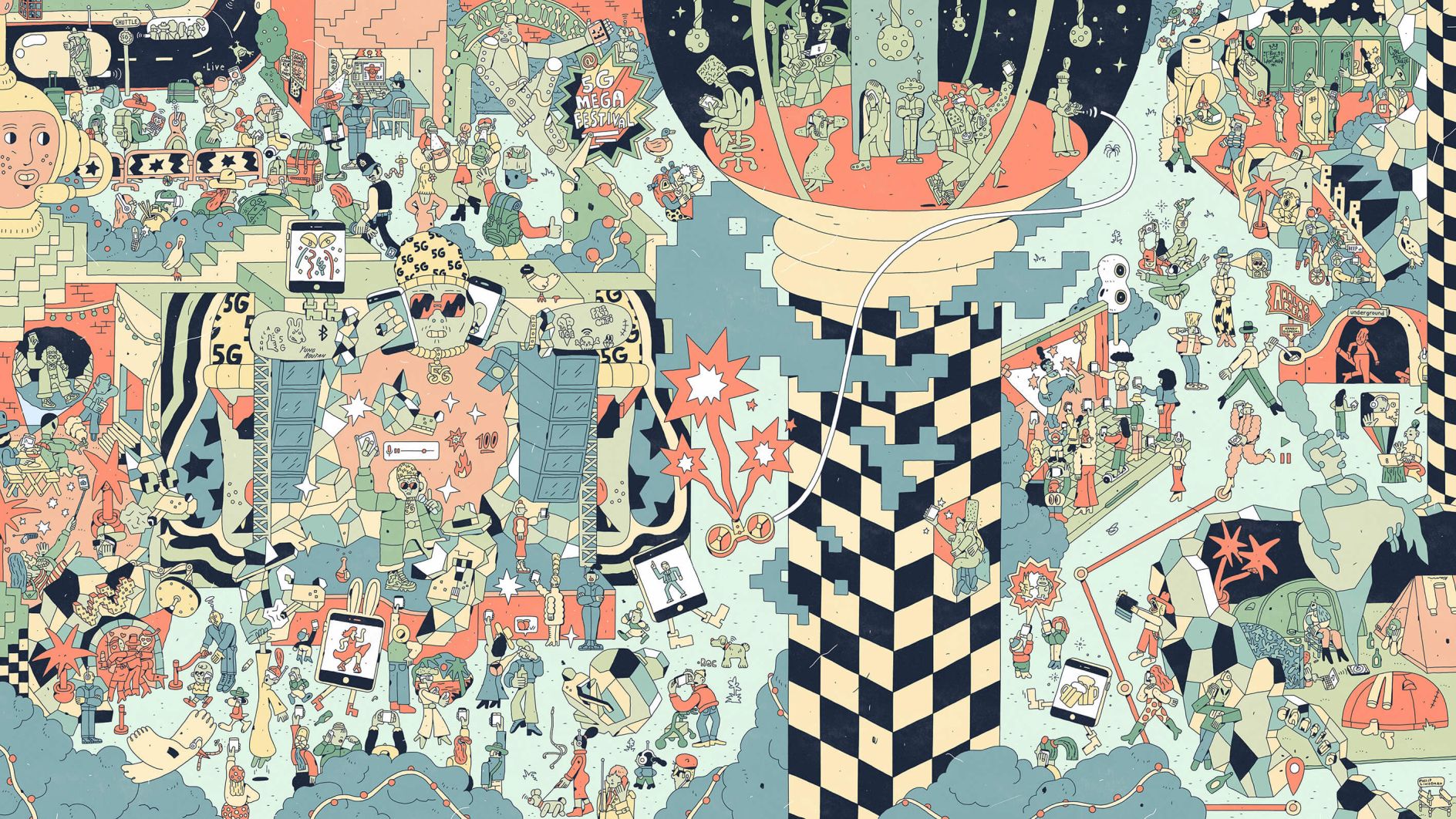 Philip Lindeman's playful illustrations find the funny side of modern ...