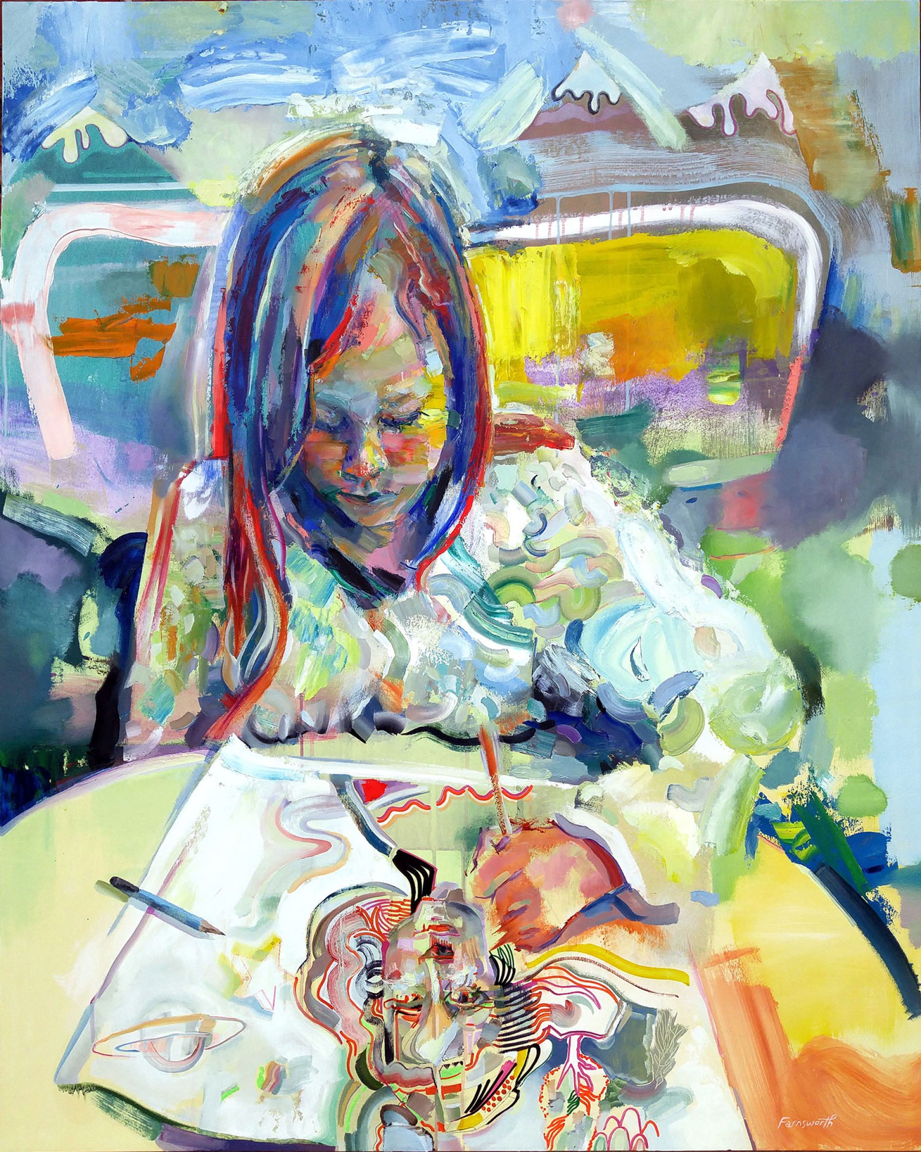 Geoff Farnsworth captures his personal world in striking oil paintings ...