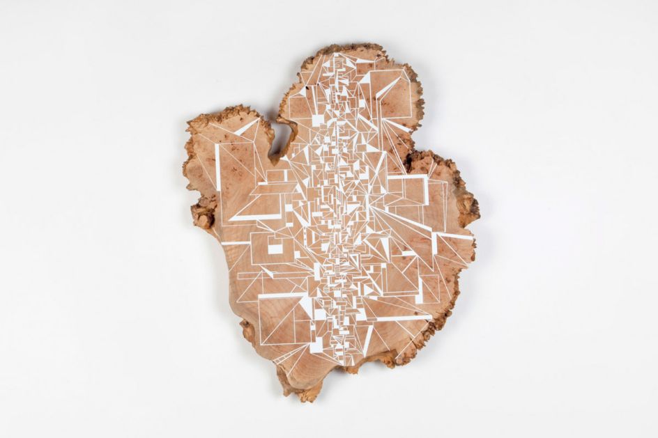 Salvaged discarded tree trunks transformed into beautiful geometric ...