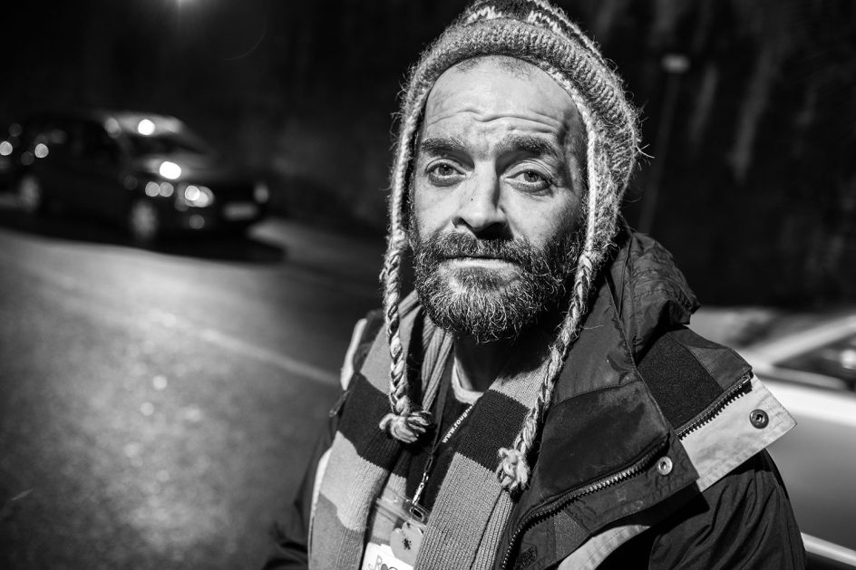 Black and white portraits of people in Manchester on the city's famous ...