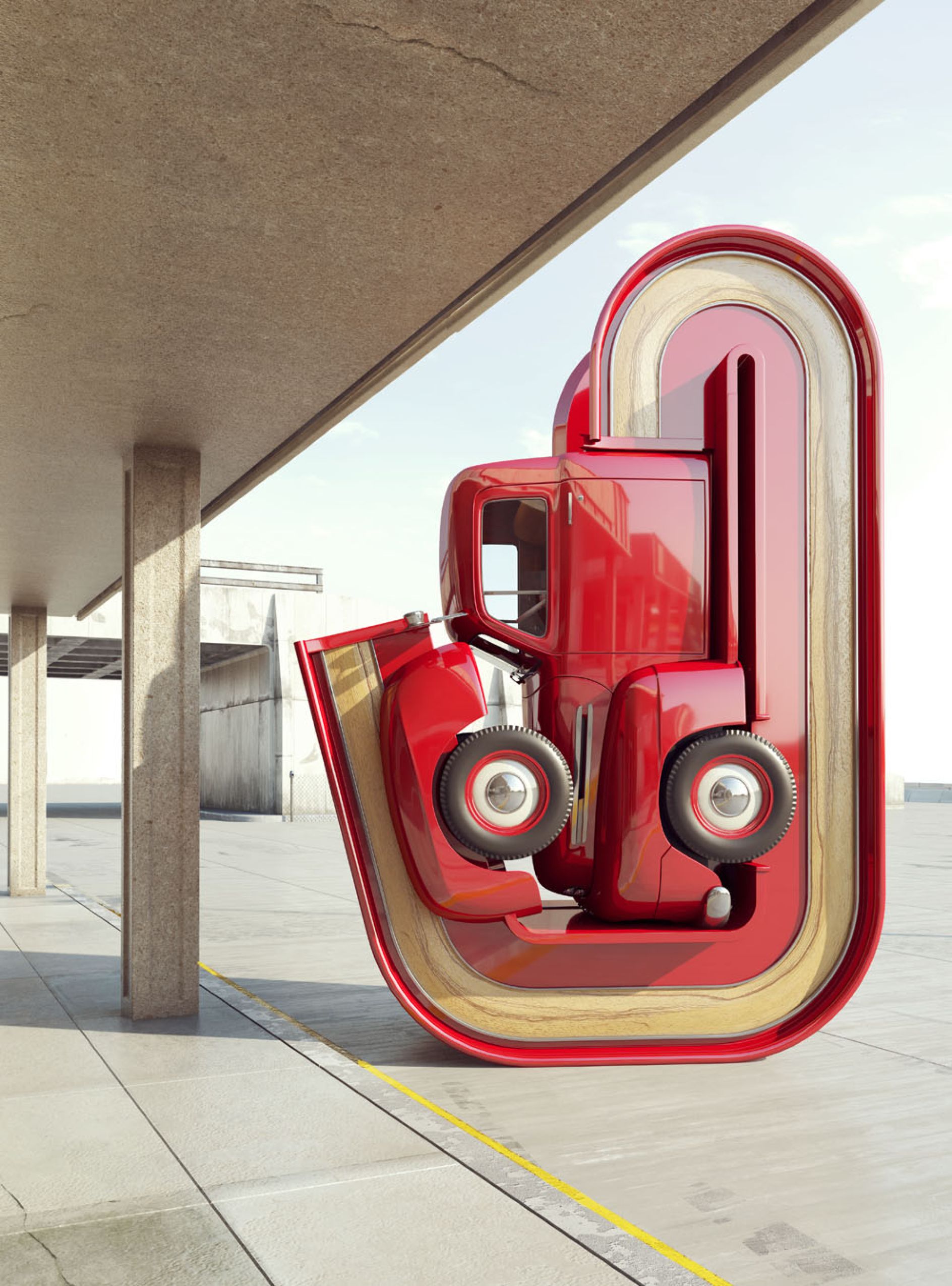 Tales of Auto Elasticity: Digitally manipulated twisted trucks ...