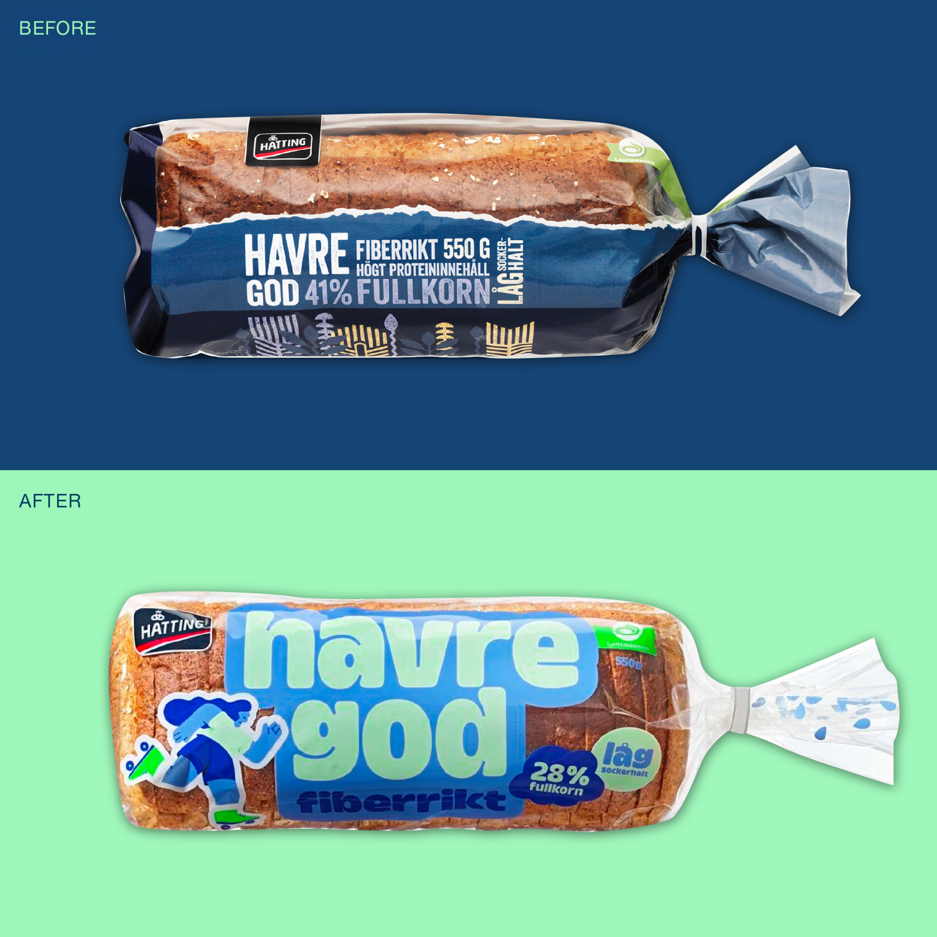 This bouncy new bread branding makes wholegrain great again | Creative Boom