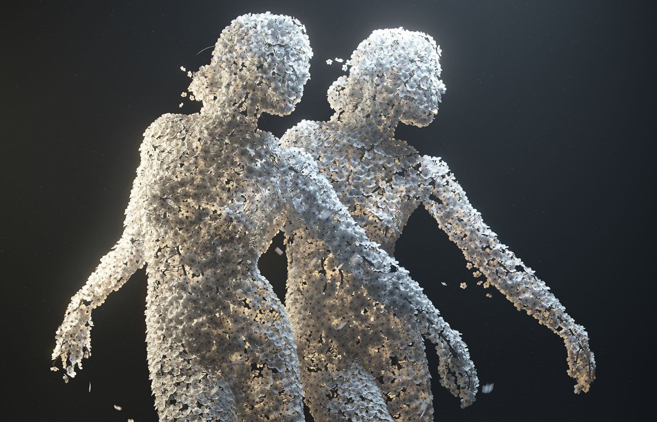 Flower Figures: Artist digitally crafts sculptures of women from a ...
