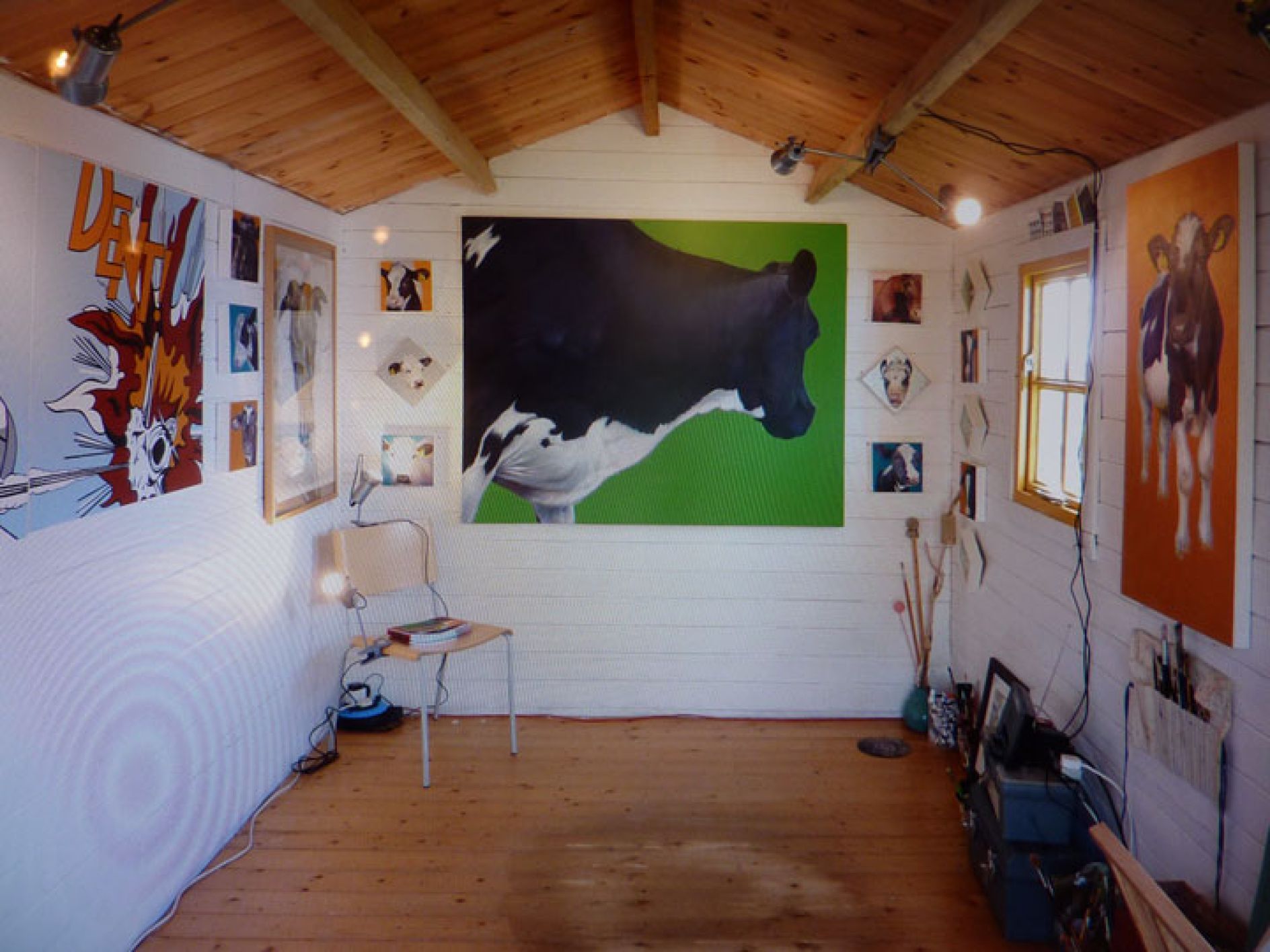 Bristol artist Alison Jacobs uses her garden shed as her home studio ...
